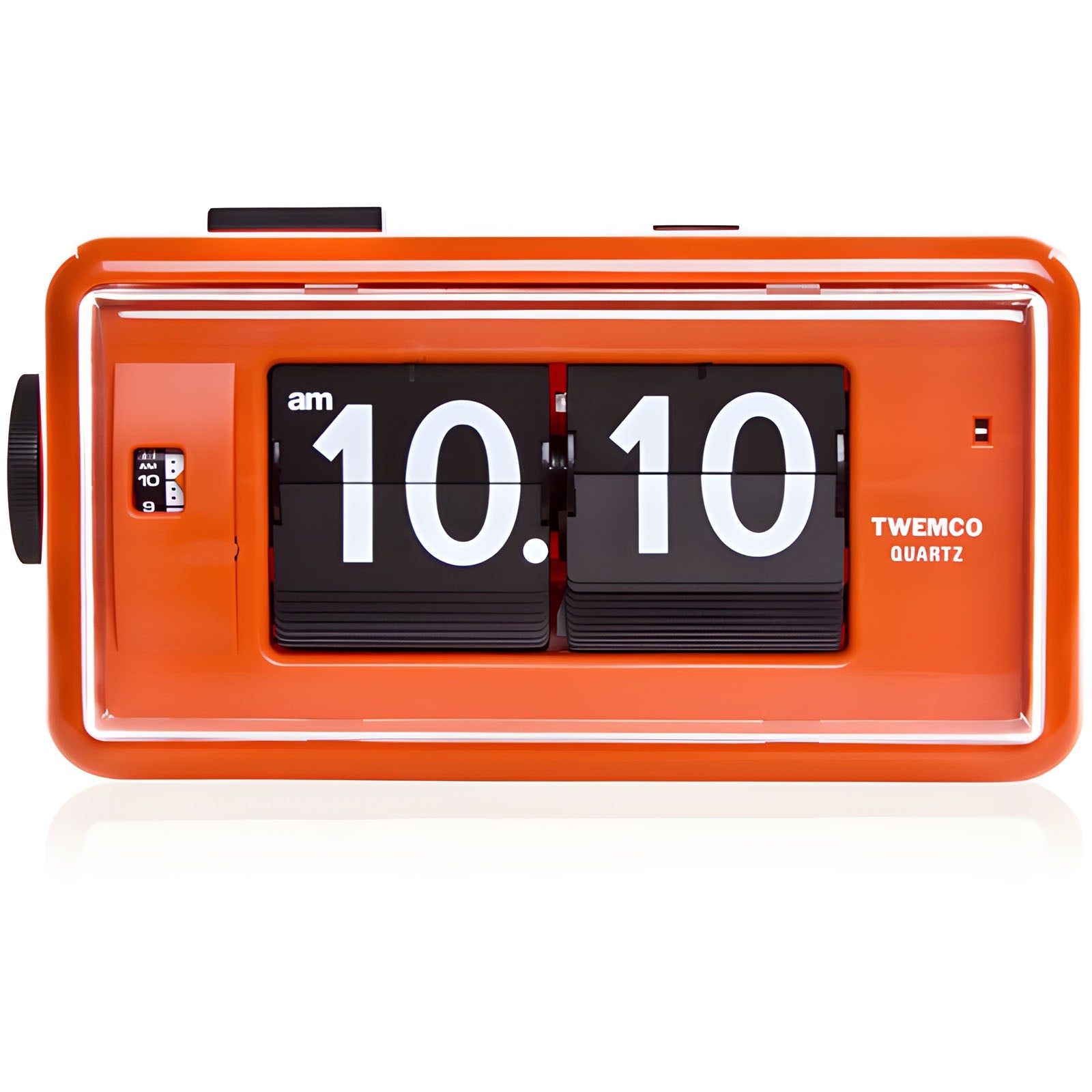 Jadco Flip Card Rotating Dial Alarm Wall Desk Clock Orange Oh Clocks jadco-flip-card-rotating-dial-alarm-wall-desk-clock-orange-oh-clocks
