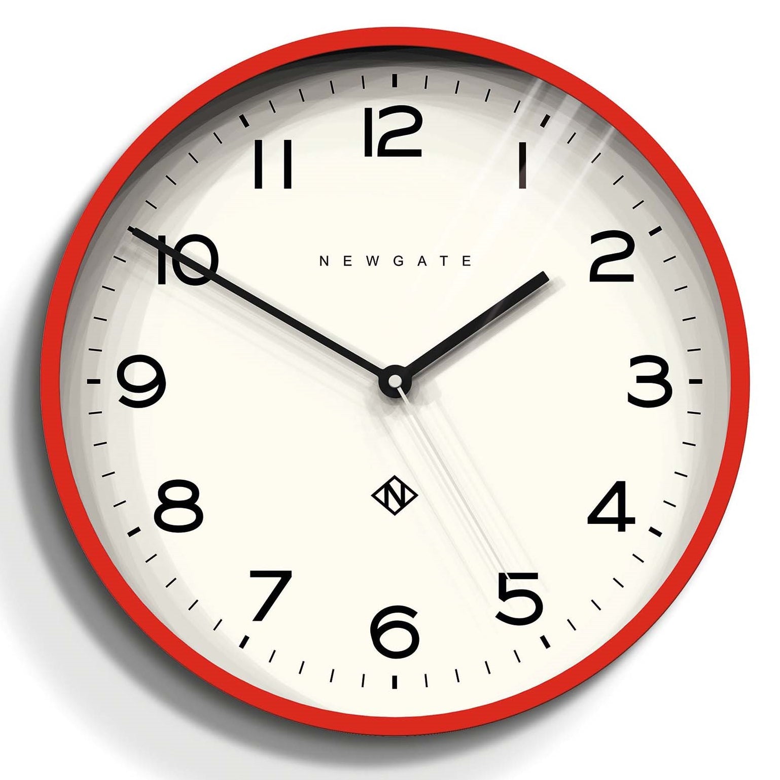 Buy Newgate Number Three Echo Wall Clock Silicone Red 37cm Online – Oh Clocks