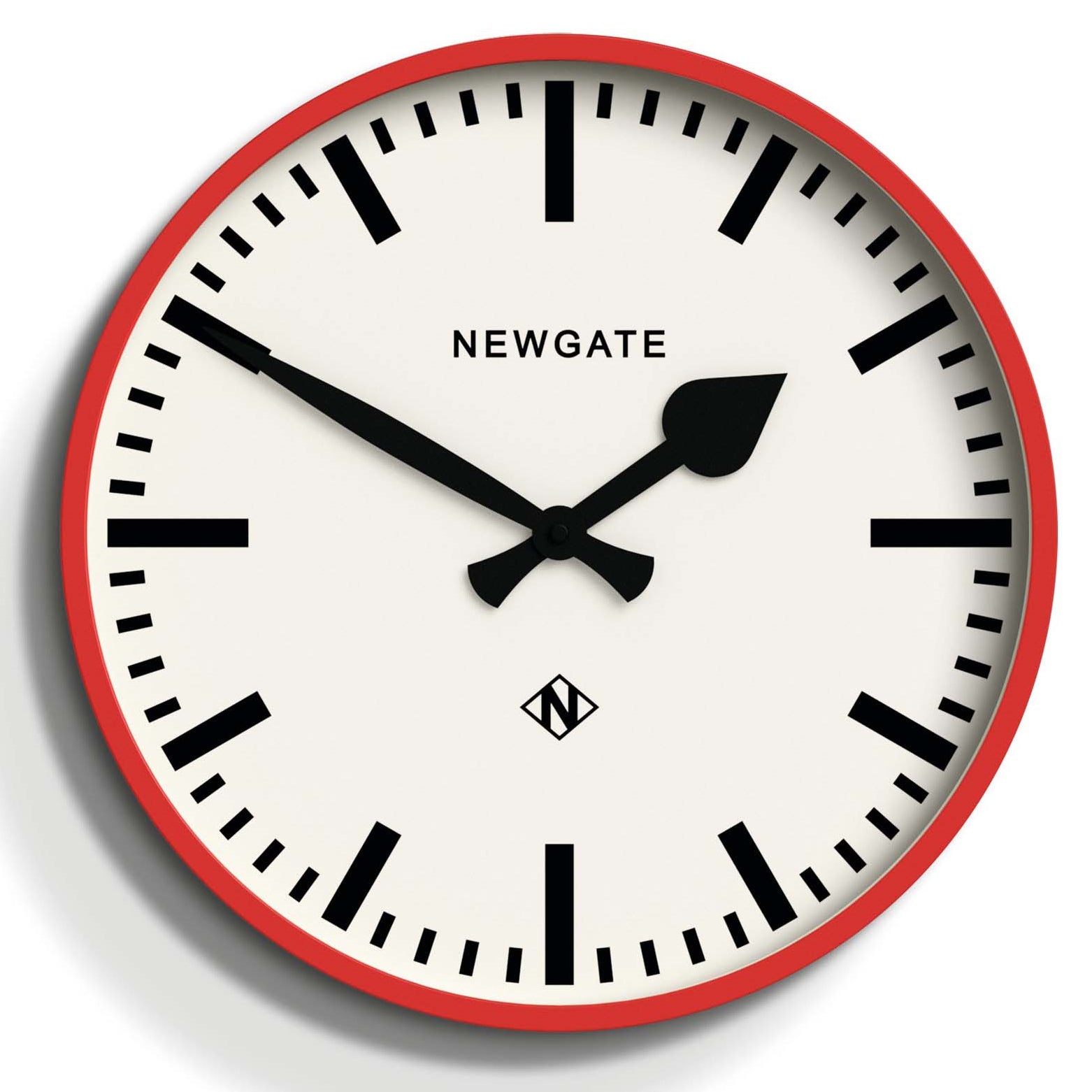 Buy Newgate Railway Wall Clock Red 38cm Online – Oh Clocks