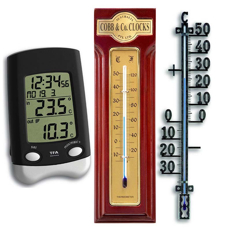 Buy Thermometers Online | Oh Clocks Australia
