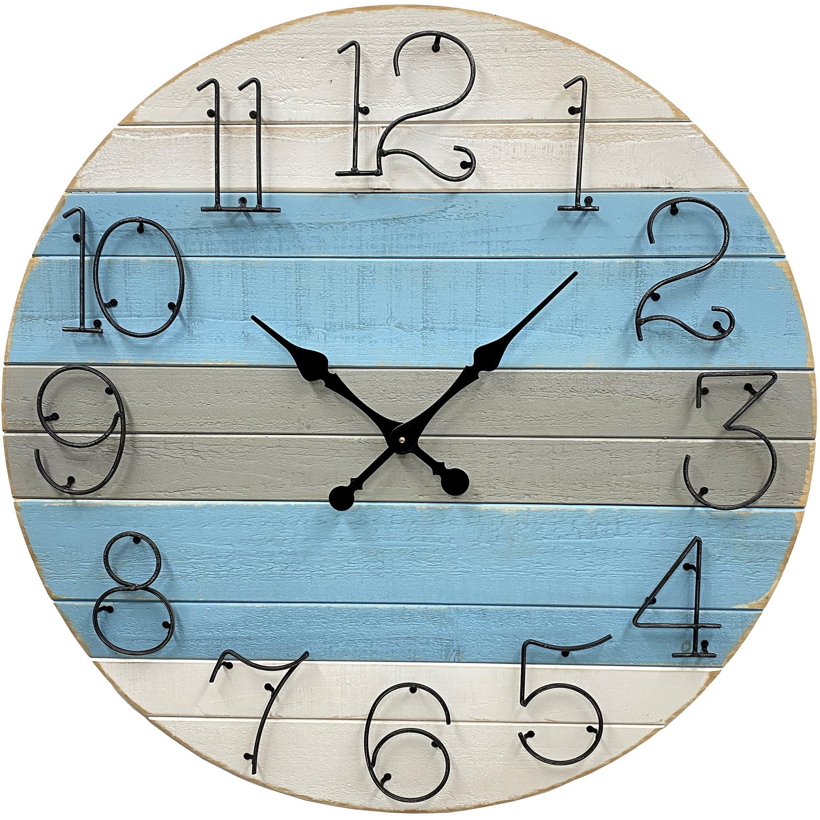 Buy Axbridge Weathered Wood Panels Holiday Shack Wall Clock 86cm – Oh ...