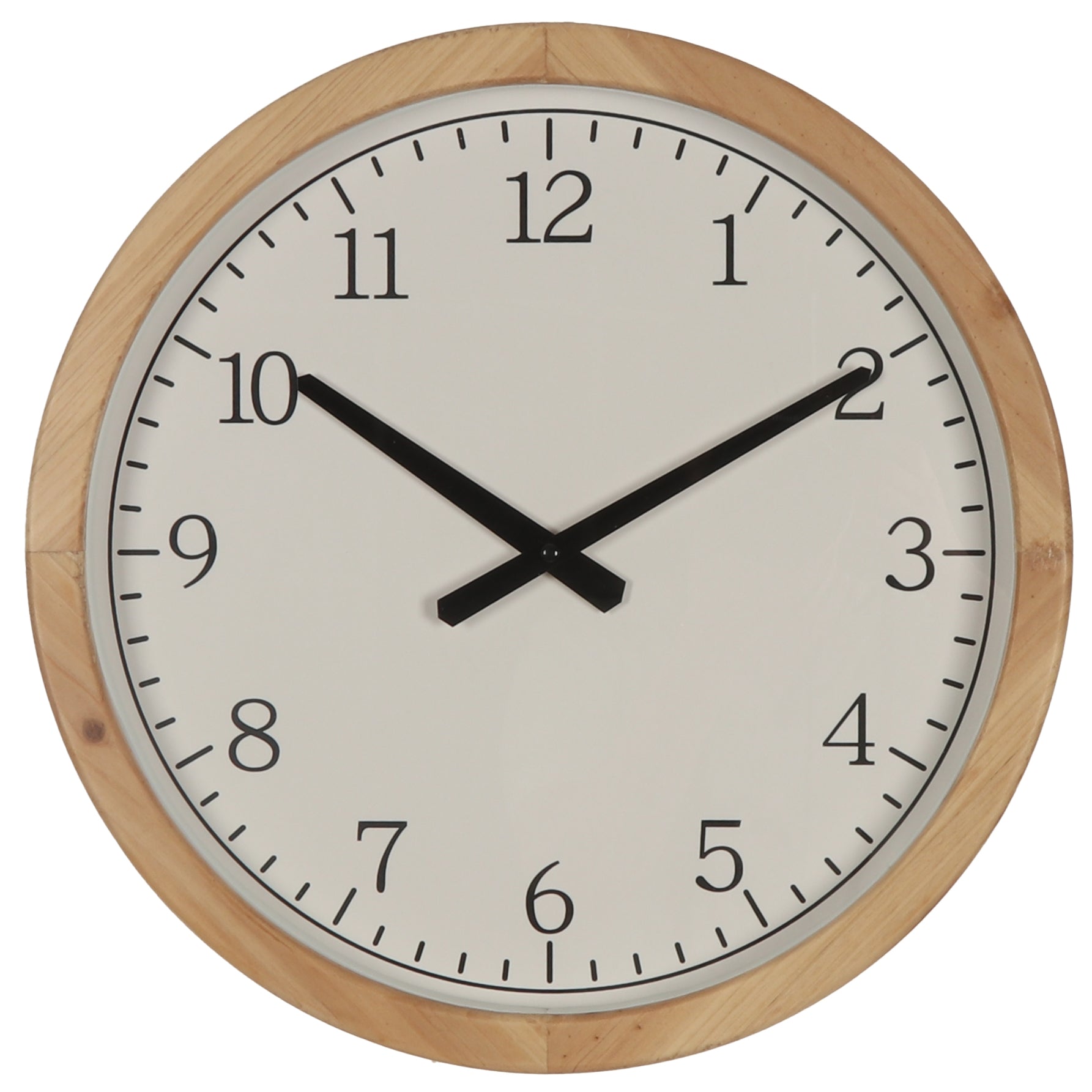 Pine Dusk Classic Thick Natural Solid Wood Frame Wall Clock – Oh Clocks