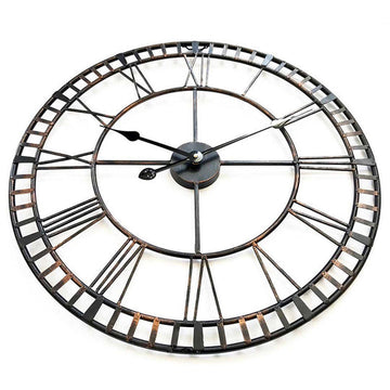 Buy Cambridge Wooden Station Wall Clock Roman Matte Dark Brown 32cm ...