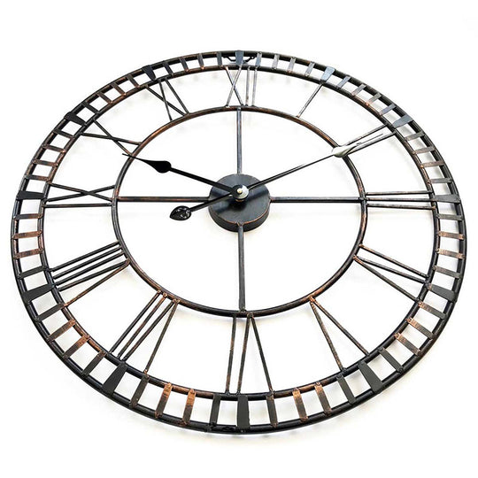 Buy XXL Hamptons Crackle Finish Floating Wall Clock 93cm Online – Oh Clocks