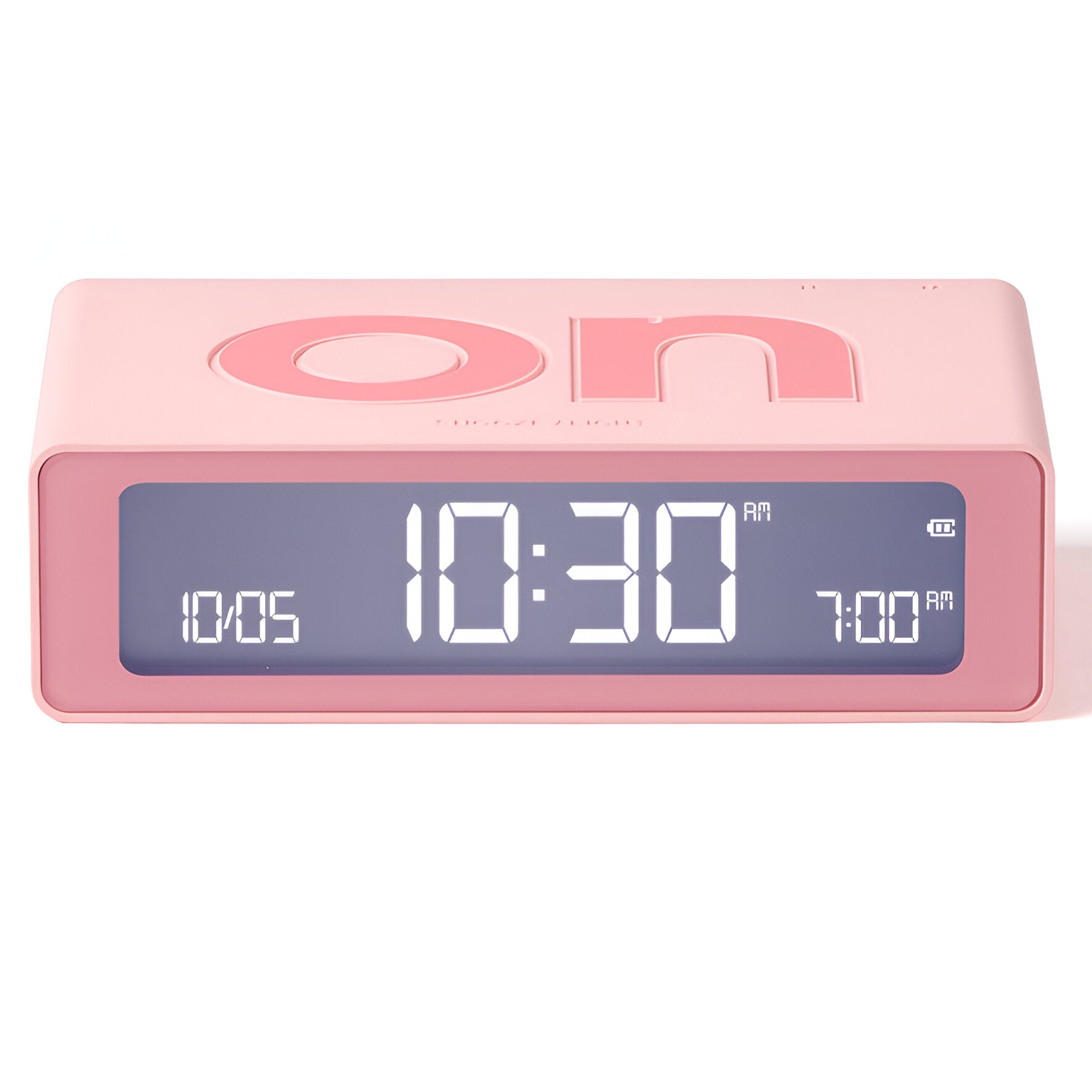 Lexon Flip Mini Travel Reversible Digital LCD Alarm Clock Pink – Oh Clocks