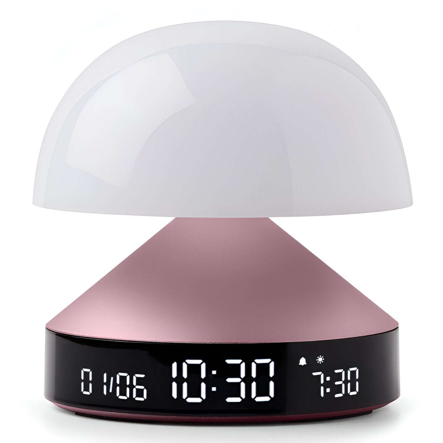 Buy Lexon Mina Sunrise Black LCD Alarm Clock Pink 11cm Online – Oh Clocks