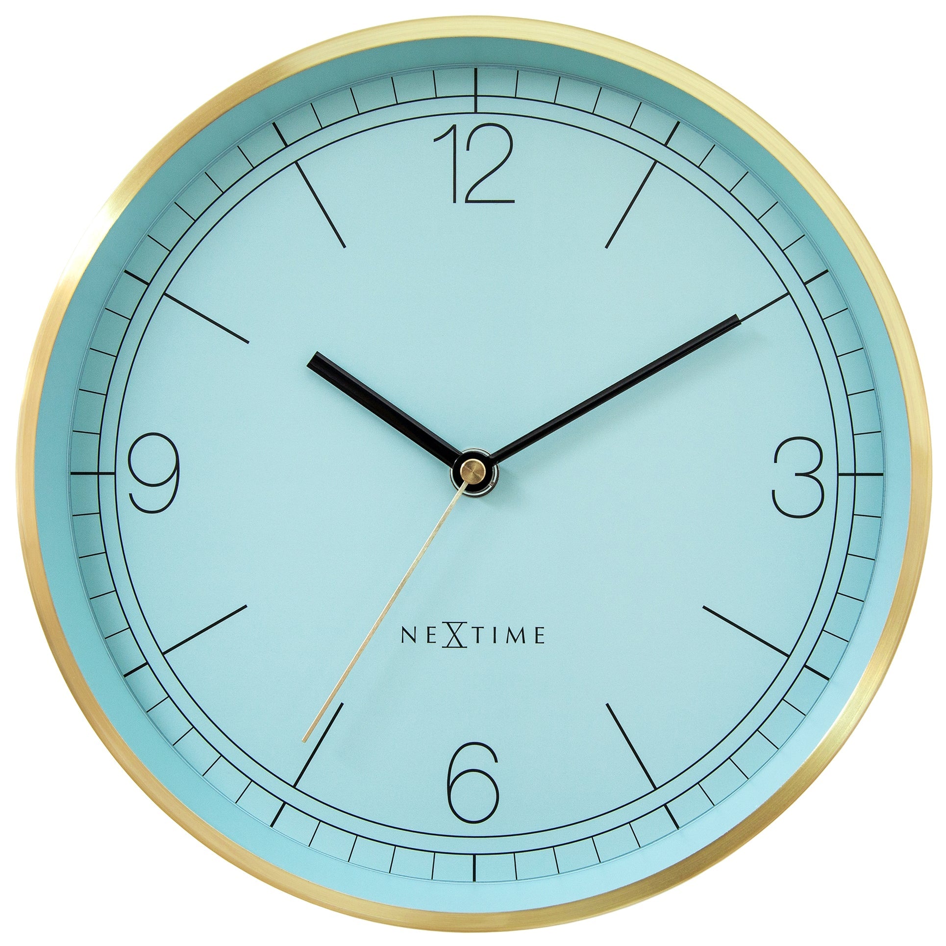 Buy NeXtime Bolero Wall Clock Turquoise 25cm Online – Oh Clocks