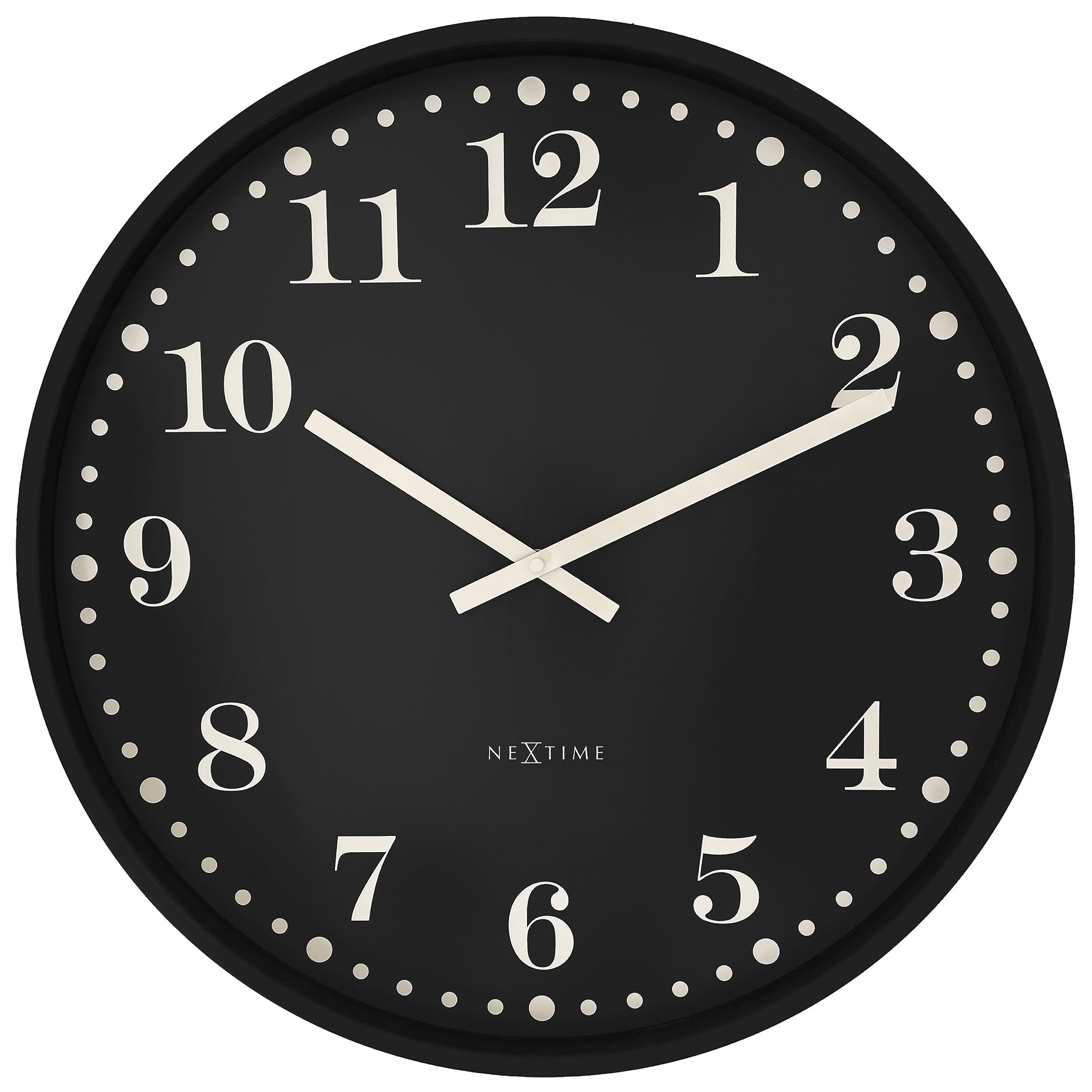 Buy NeXtime Dickens Wall Clock Black 50cm Online – Oh Clocks
