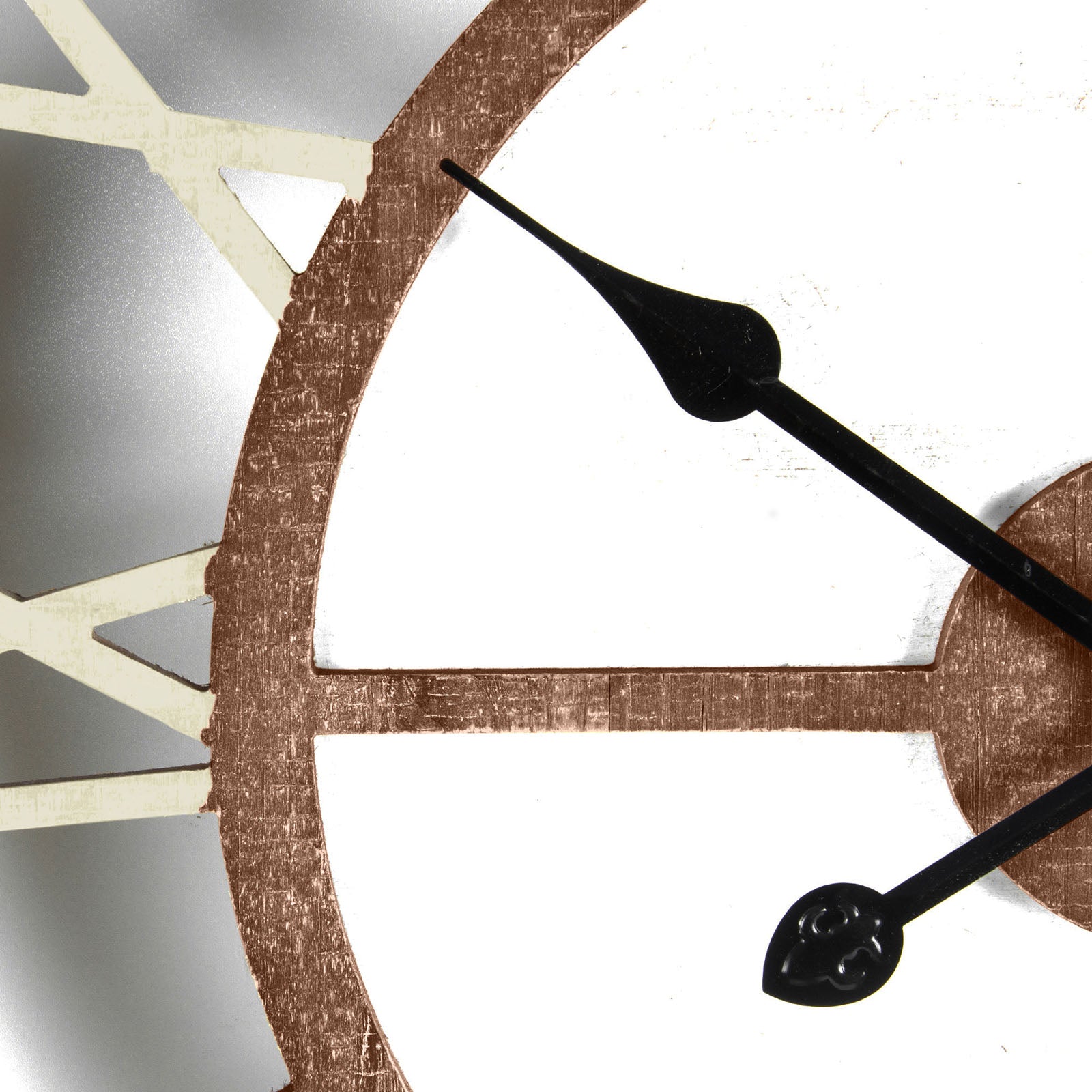 Buy Scandi Geometric Floating Wooden Wall Clock 60cm Online – Oh Clocks