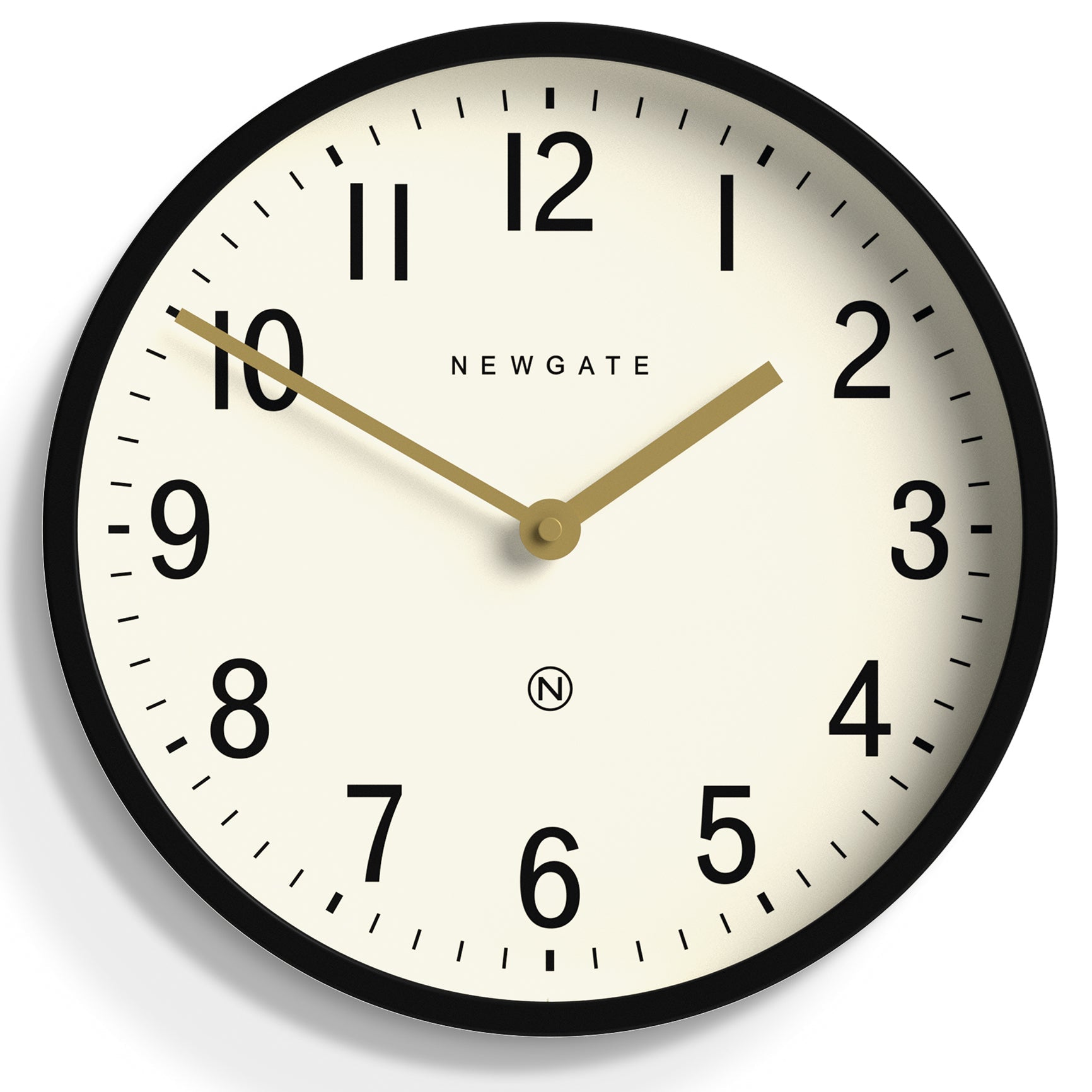 Buy Newgate Master Edwards Wall Clock Black 30cm Online – Oh Clocks