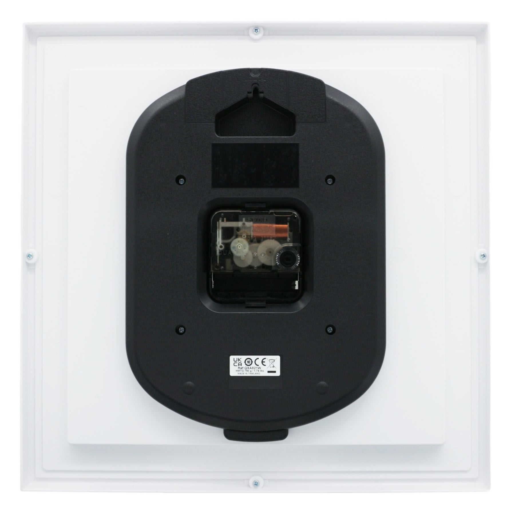 Buy Seiko Clark Square Wall Clock White 30cm Online – Oh Clocks
