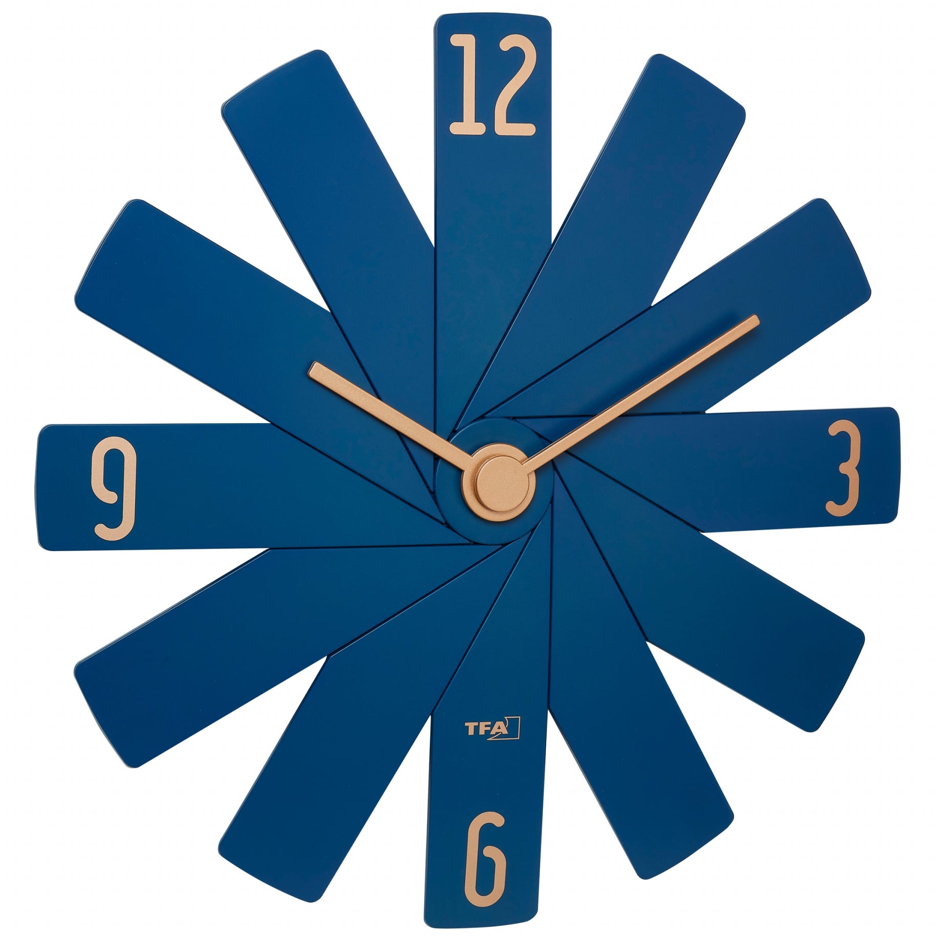 Buy TFA Clock In The Box Plug In Designer Wall Clock Blue 40cm – Oh Clocks