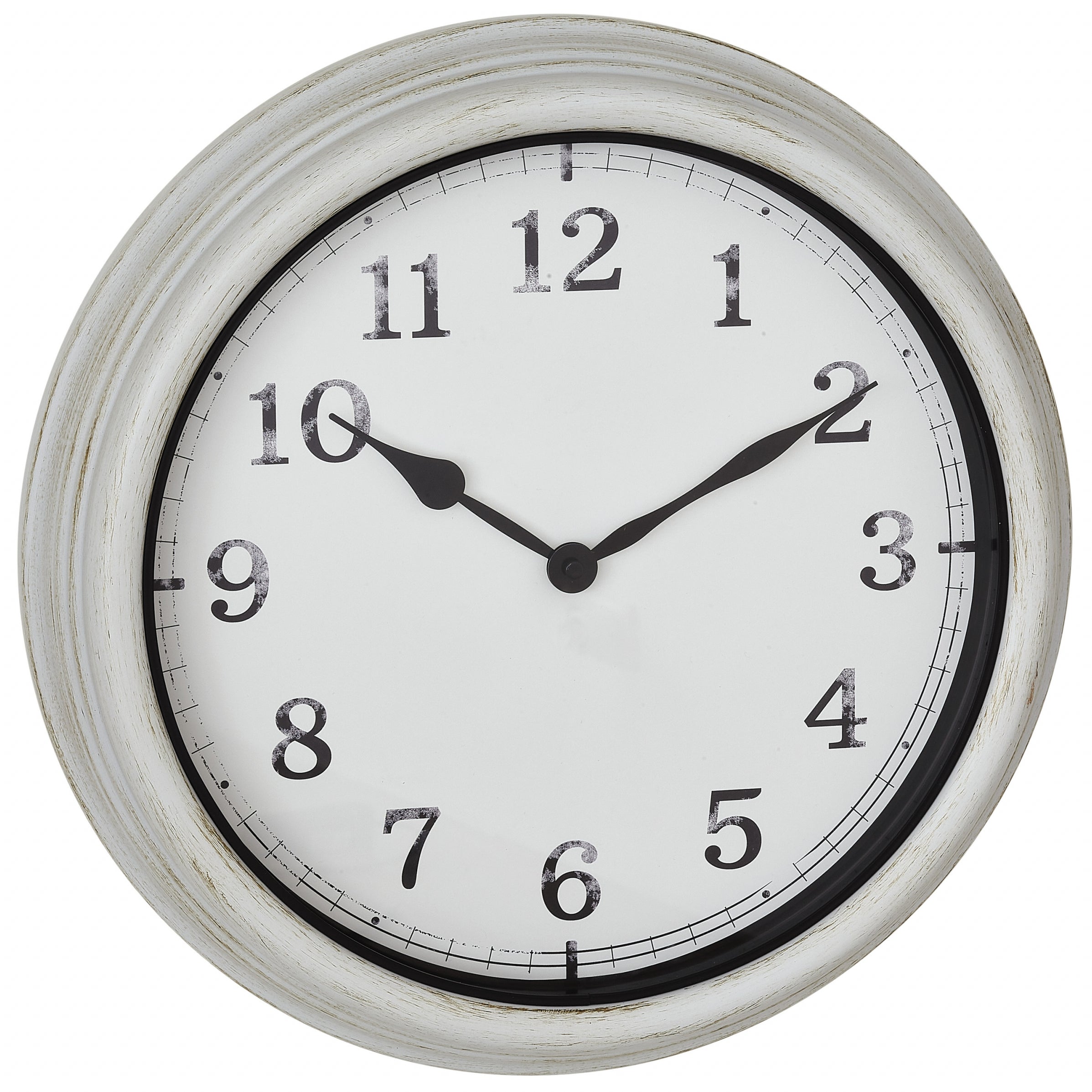 Buy TFA Finnley Metal Outdoor Splashproof Wall Clock White 38cm – Oh Clocks
