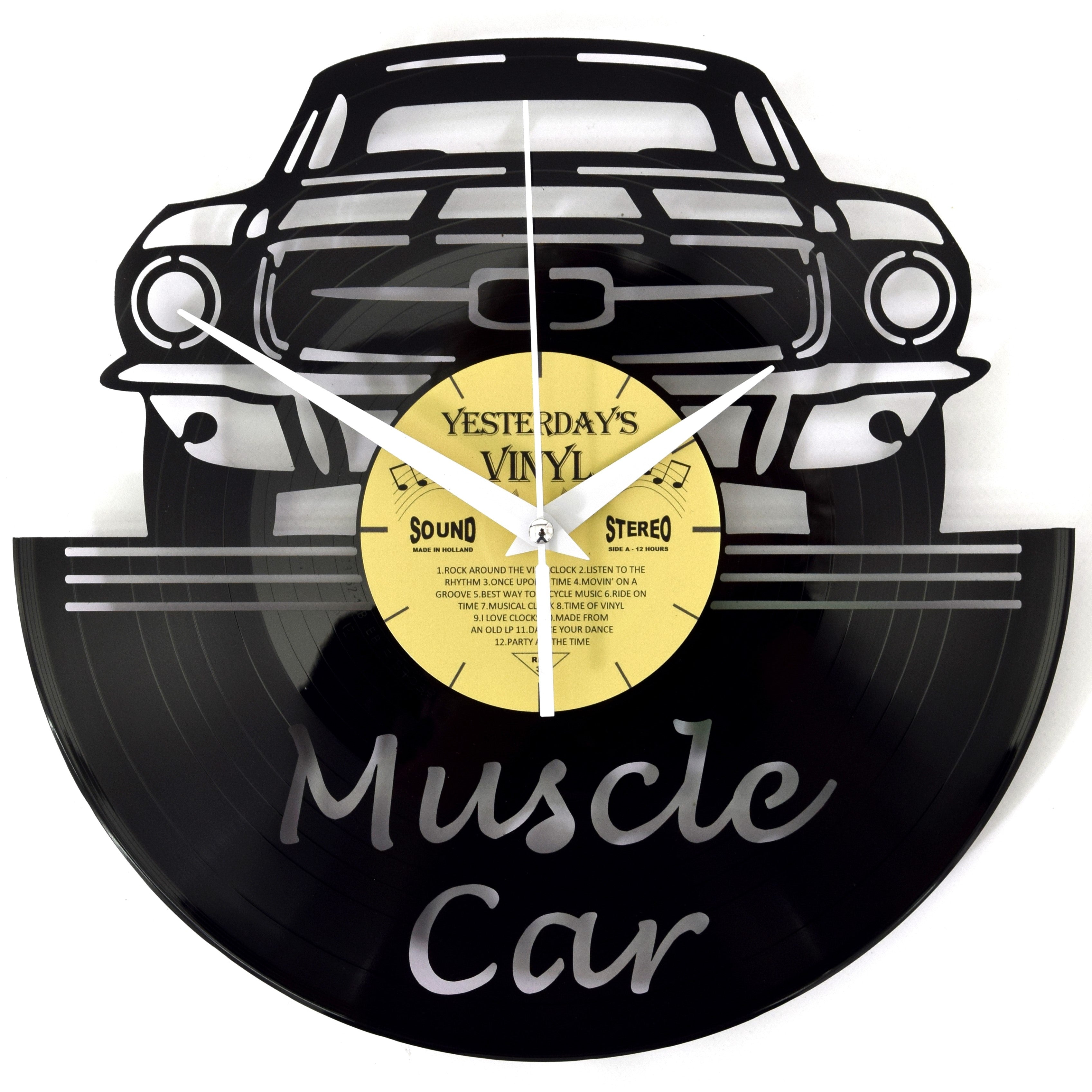 Buy Yesterday's Vinyl Muscle Car Wall Clock 30cm Online – Oh Clocks