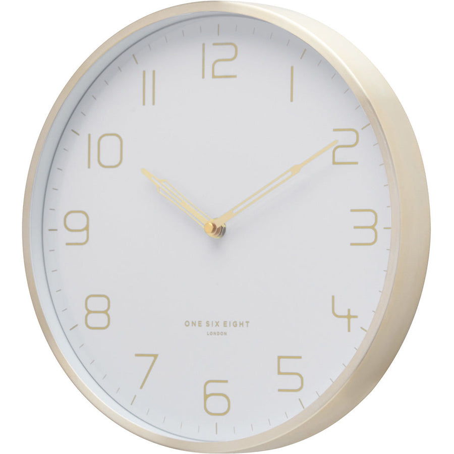 Buy One Six Eight London Lily Metal Wall Clock White 30cm Online – Oh ...