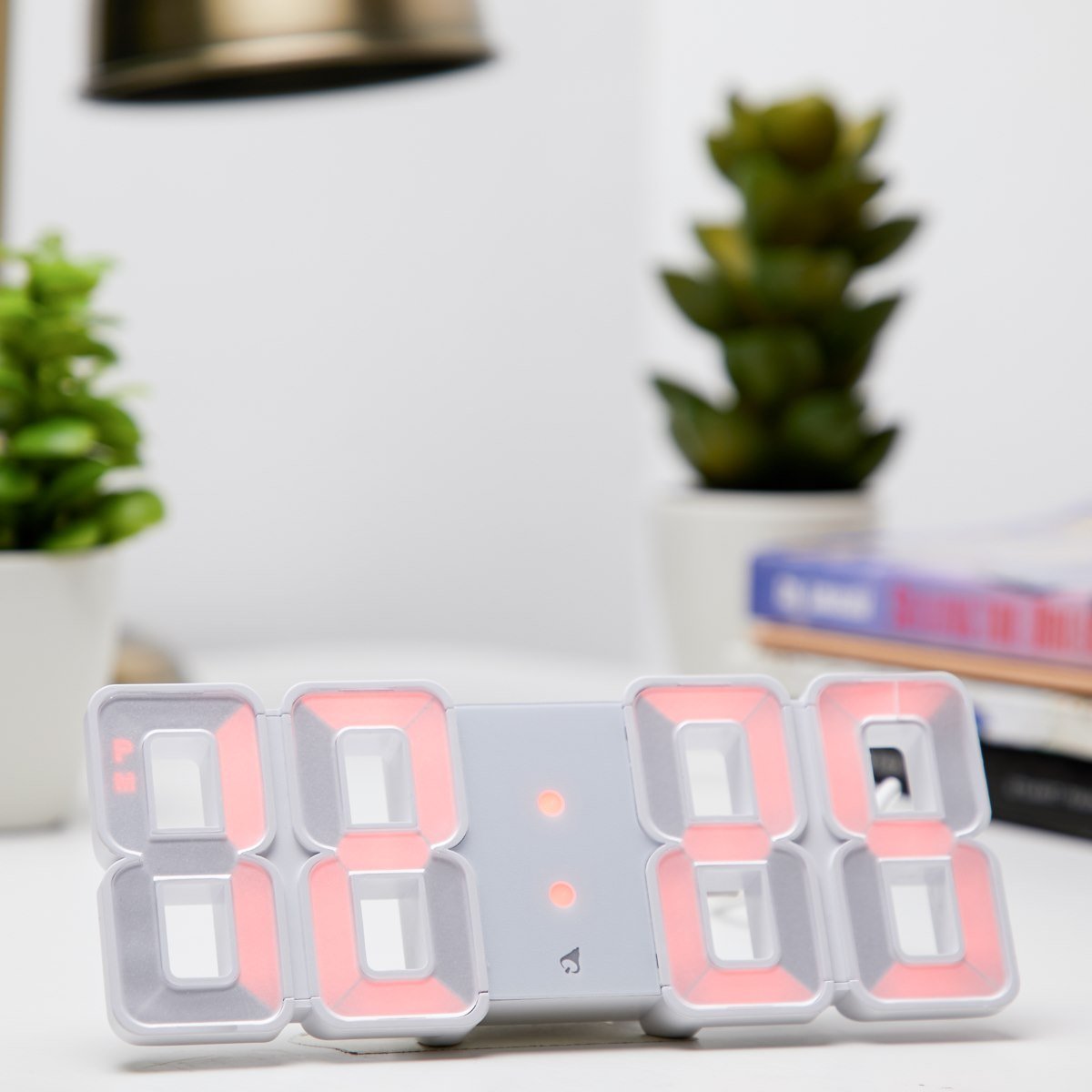 Buy Checkmate LED Elegant USB Powered Alarm Clock Red 20cm Online – Oh ...