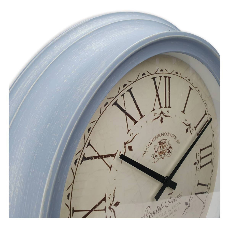 Buy Chateau Joullian Classic Wall Clock Blue 61cm Online – Oh Clocks