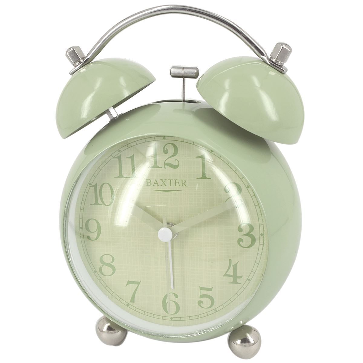 Buy Baxter Billy Bubble Twin Bell Alarm Clock Green 14cm Online – Oh Clocks