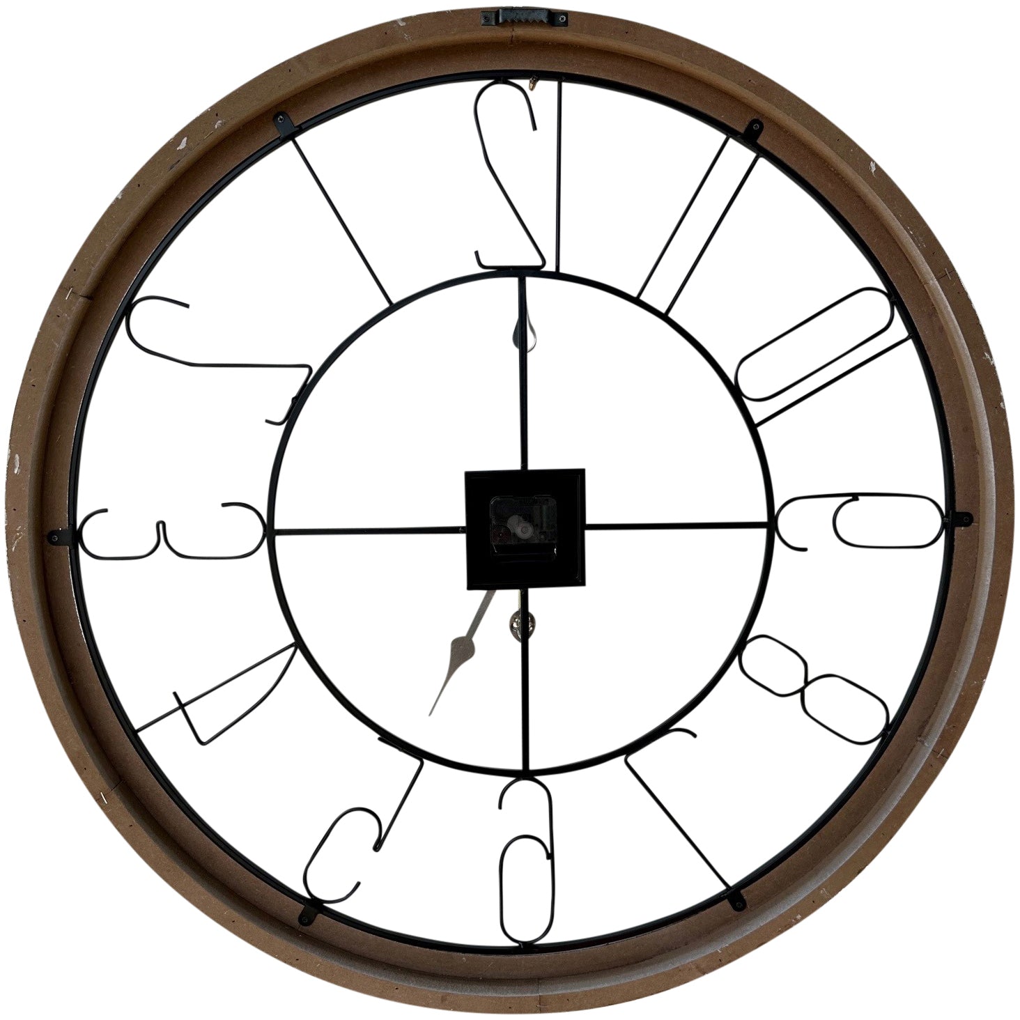 Buy Bentley Whitewashed Skeleton Wall Clock 80cm Online – Oh Clocks