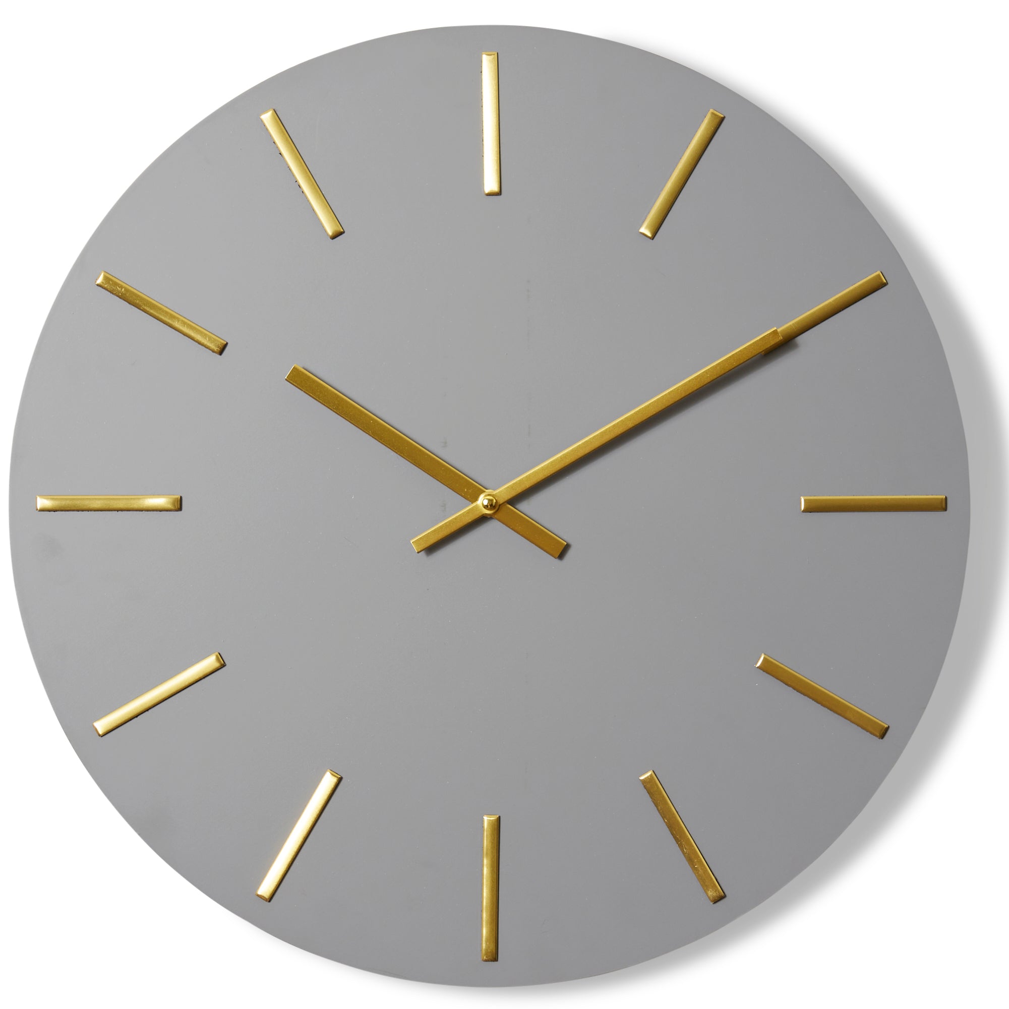 Buy Maddox Classic Markers Wall Clock Grey and Gold 50cm Online – Oh Clocks