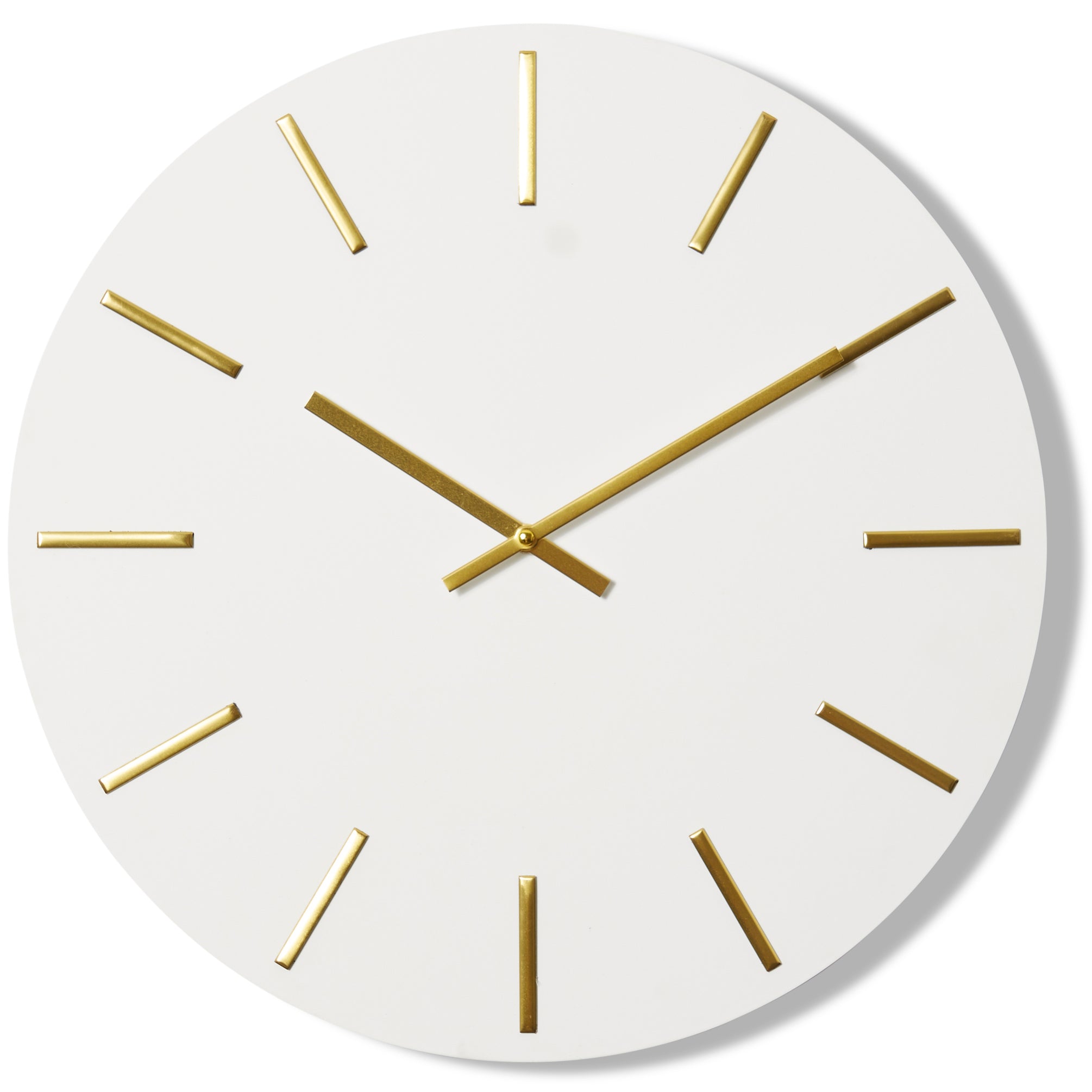 Buy Maddox Classic Markers Wall Clock White and Gold 50cm Online – Oh ...