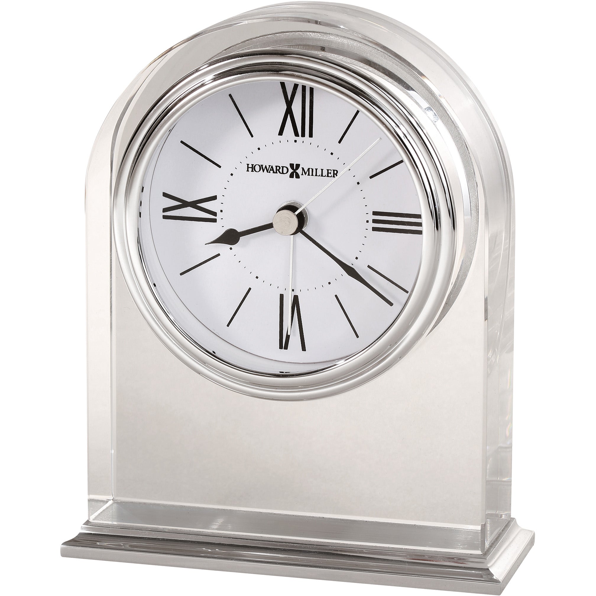 Buy Howard Miller Optica Alarm Clock Crystal Silver 14cm Online – Oh Clocks
