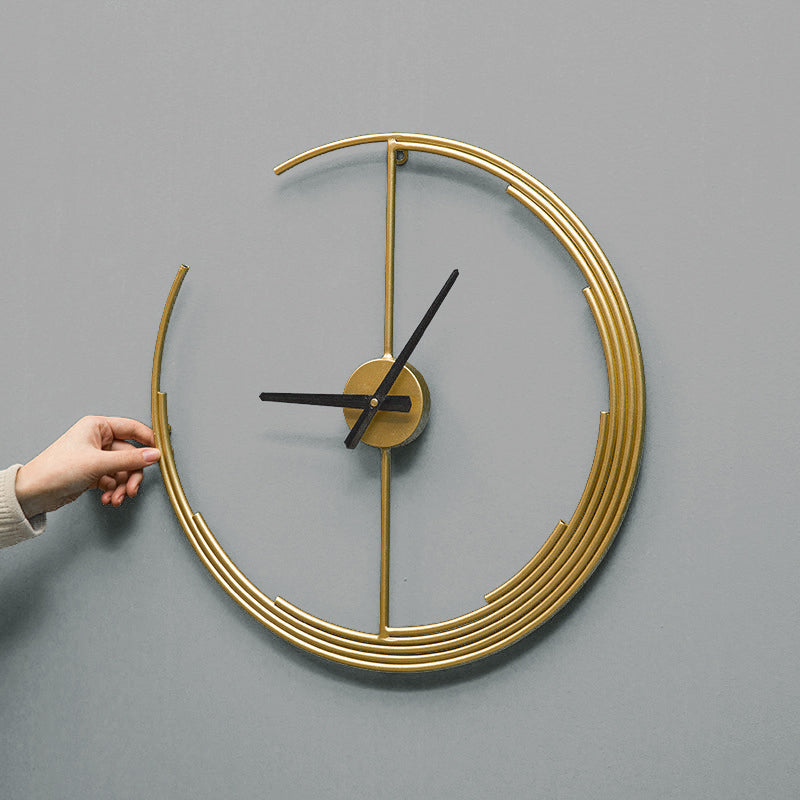 Buy Moonlight Gold Metal Wall Clock 48cm Online – Oh Clocks