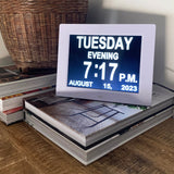 Buy Pearl Time LCD Wall or Desk Clock Silver Online | Oh Clocks