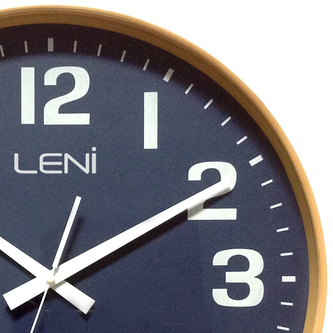 Buy Leni Large Wood Wall Clock Navy 40cm Online – Oh Clocks