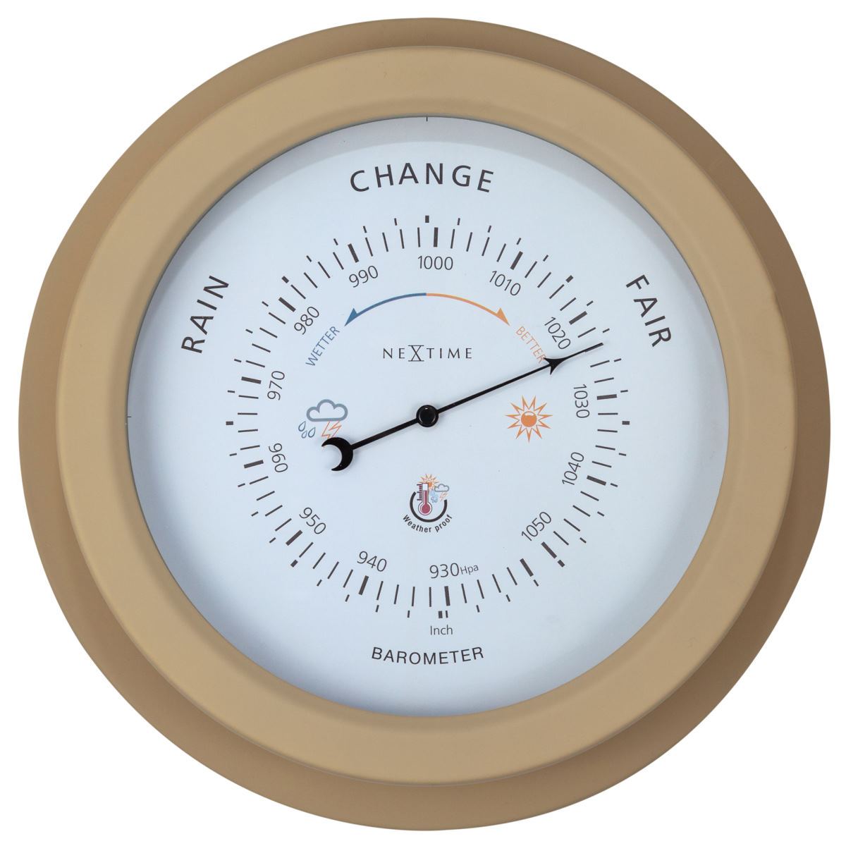 Buy NeXtime Orchid Outdoor Barometer Brown 22cm – Oh Clocks