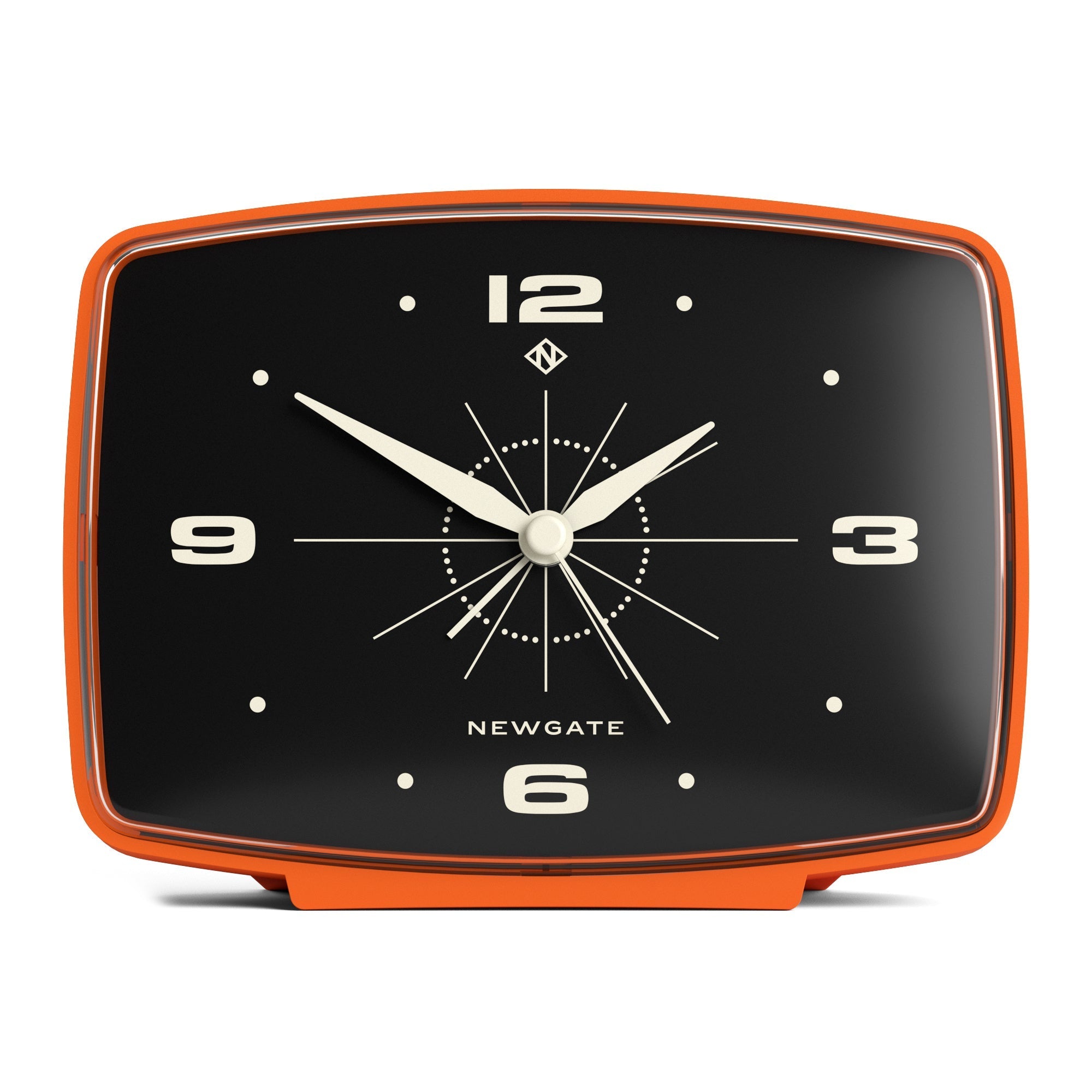 Buy Newgate Brooklyn Retro Alarm Clock Pumpkin Orange 14cm Online – Oh ...