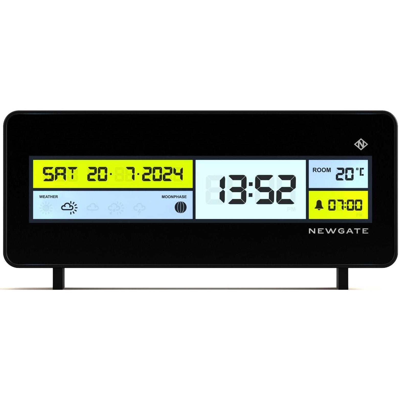 Buy Newgate Futurama LCD Alarm Clock Black Case Black Lens 20cm – Oh Clocks