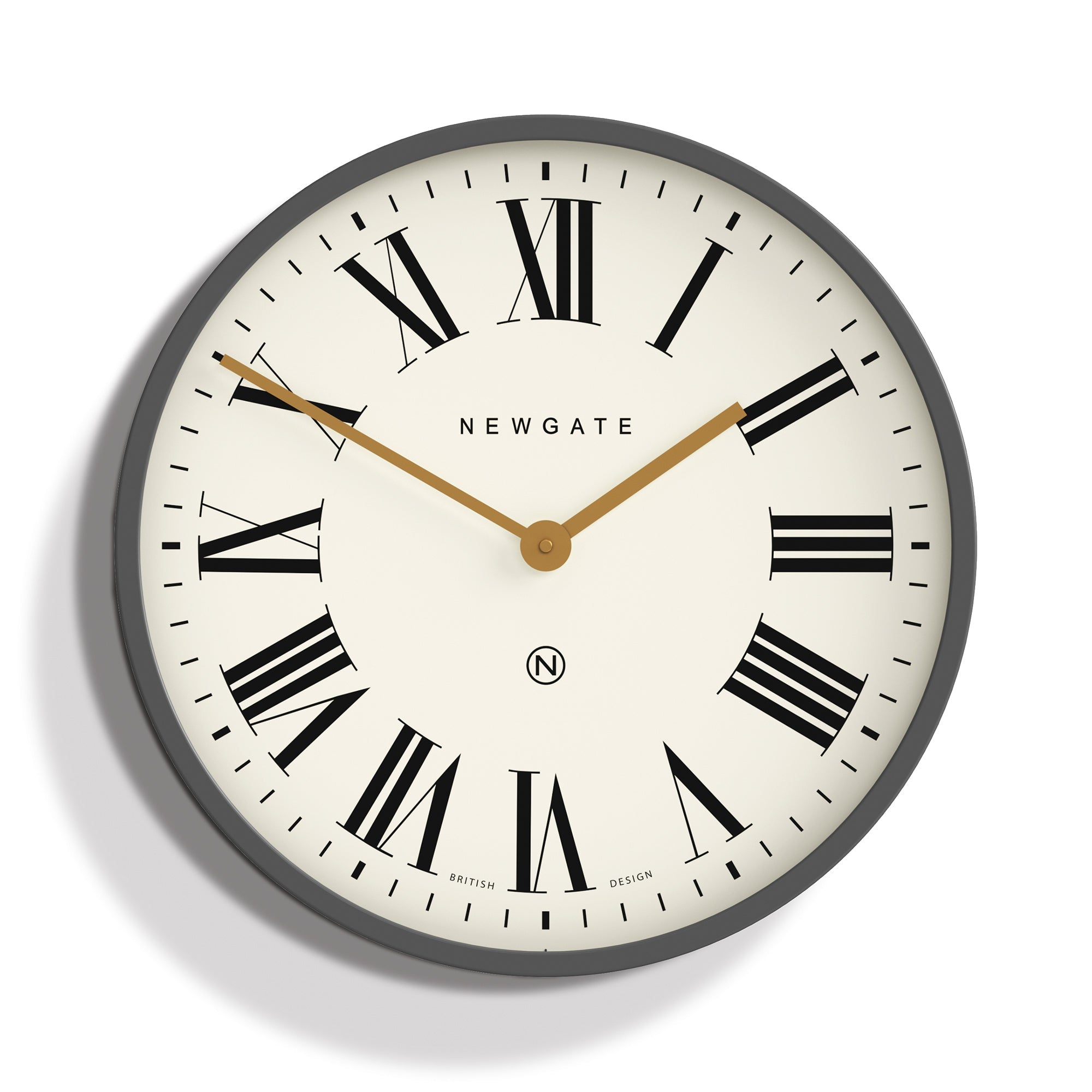 Buy Newgate Mr Butler Wall Clock Moonstone Grey and Cream 45cm – Oh Clocks