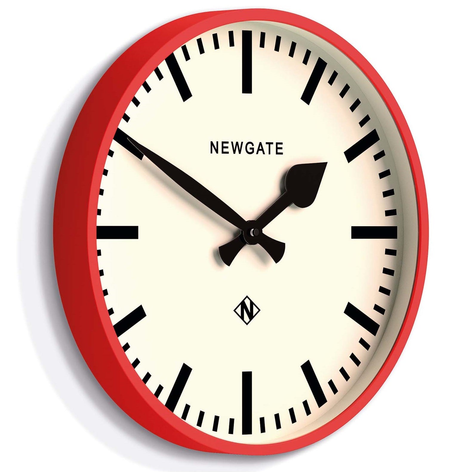 Buy Newgate Railway Wall Clock Red 38cm Online – Oh Clocks