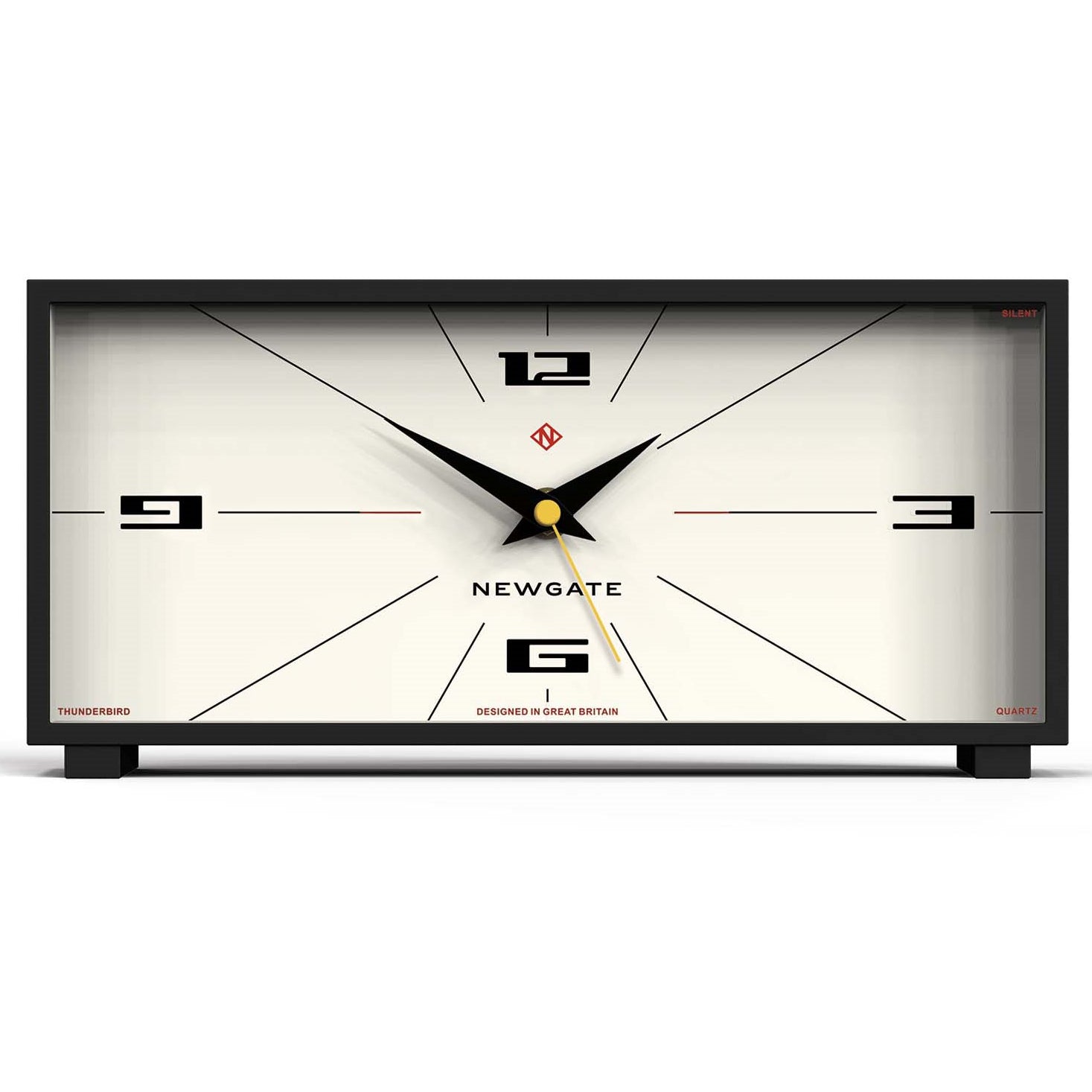 Buy Newgate Thunderbird Mantel Clock Neutral Rocket Dial 28cm – Oh Clocks