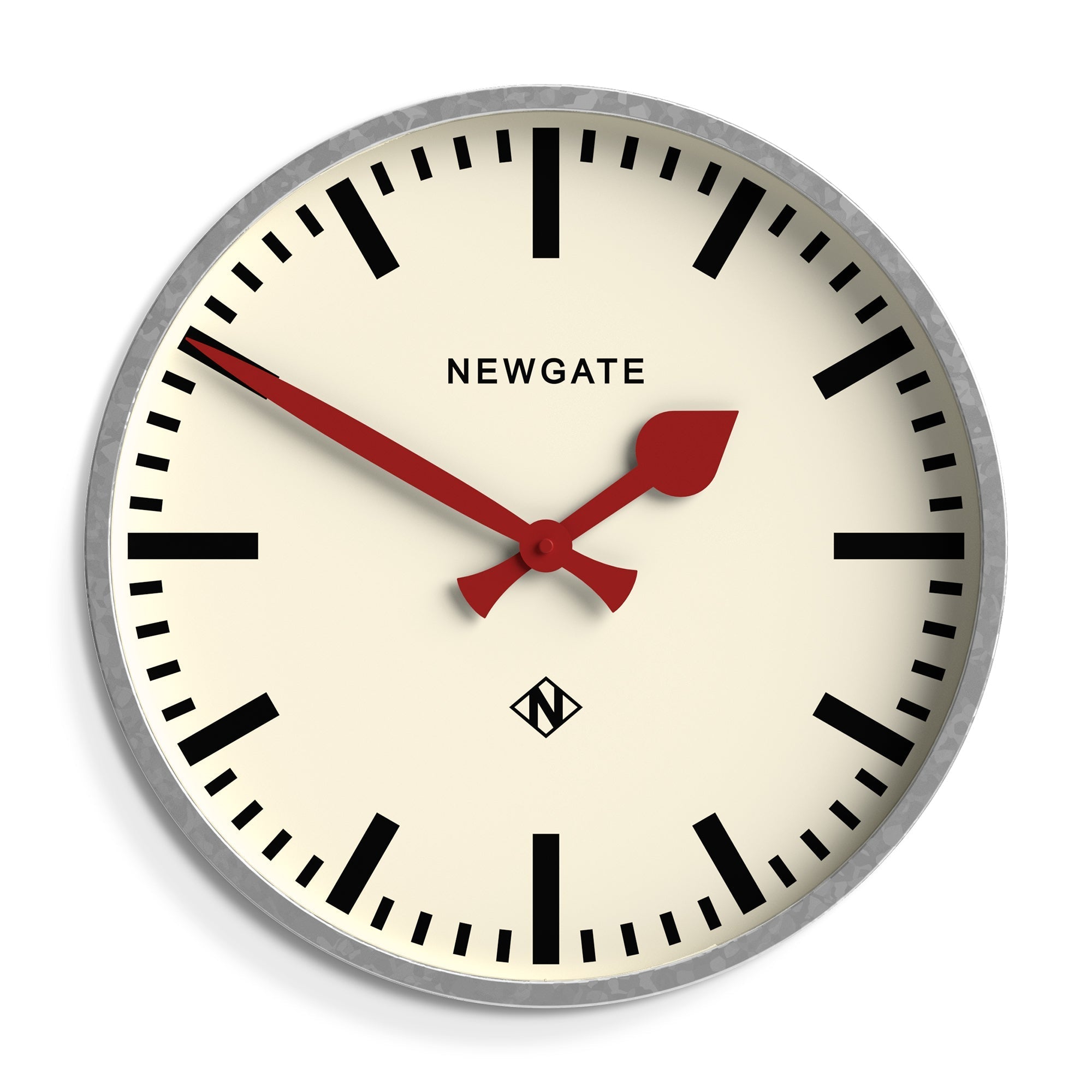 Buy Newgate Universal Railway Wall Clock Galvanised 43cm Online – Oh Clocks