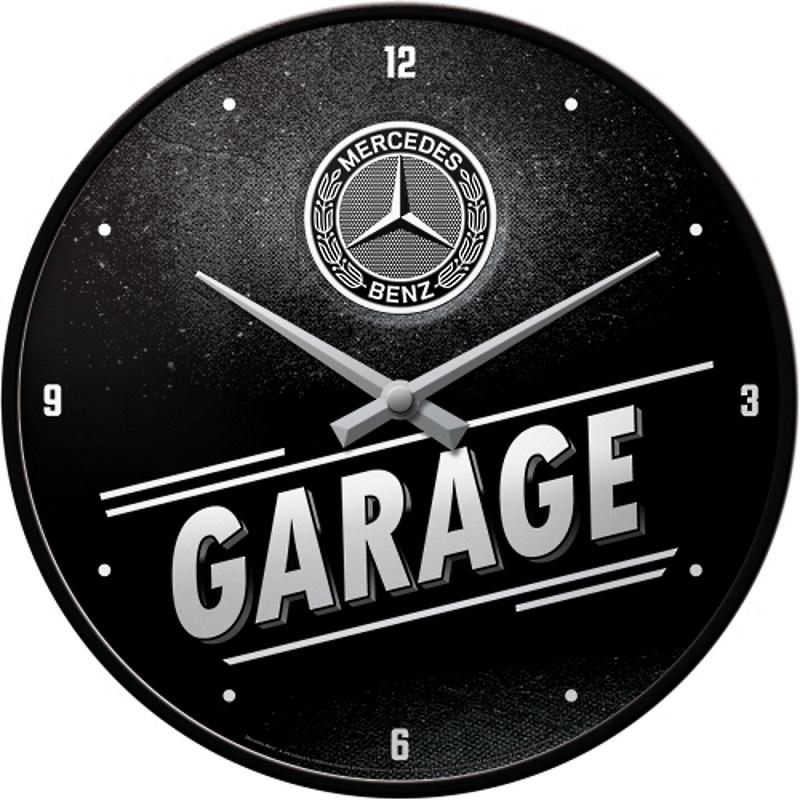 Buy Nostalgic-Art Mercedes Benz Garage Wall Clock 30cm Online – Oh Clocks