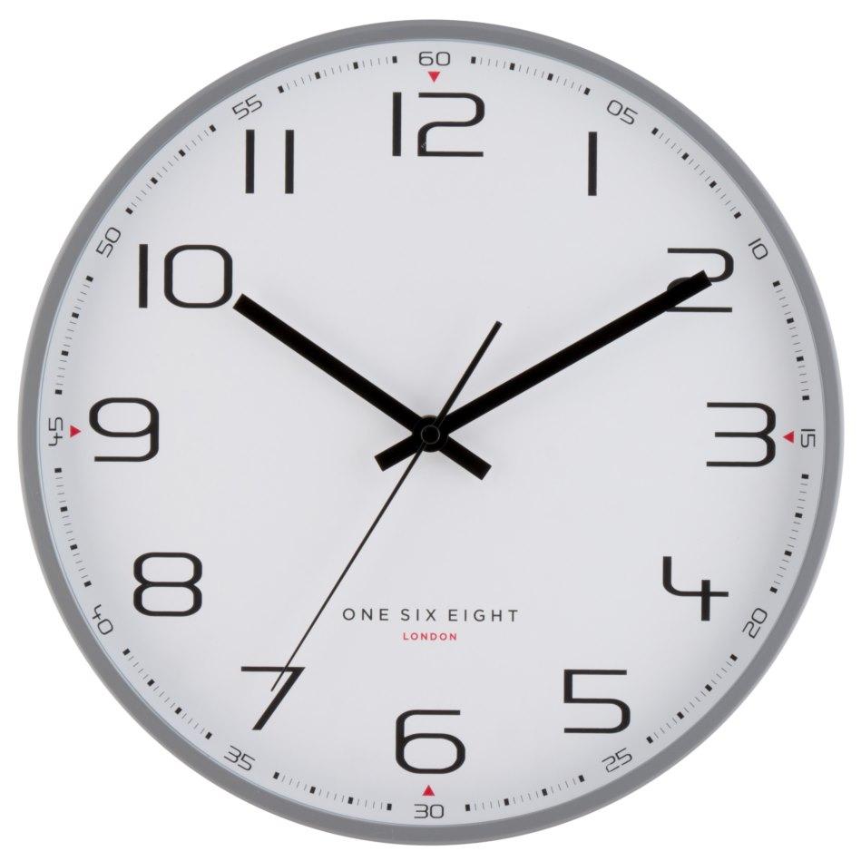 Buy One Six Eight London Carmen Wall Clock Cool Grey 40cm Online – Oh ...