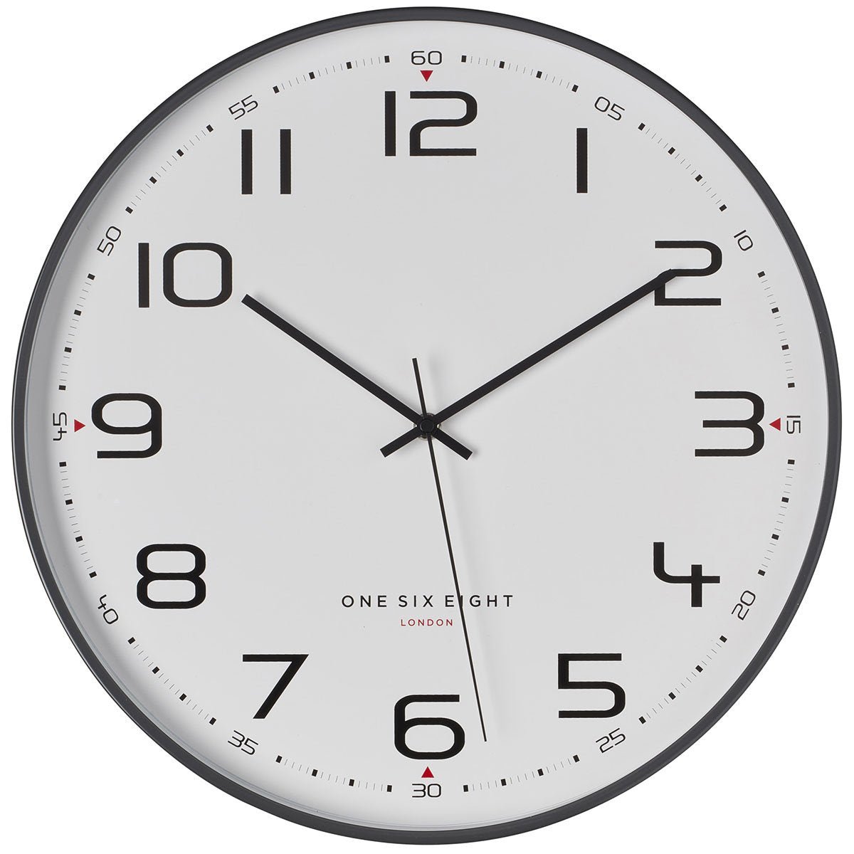 Buy One Six Eight London Carmen Wall Clock Cool Grey 40cm Online – Oh ...