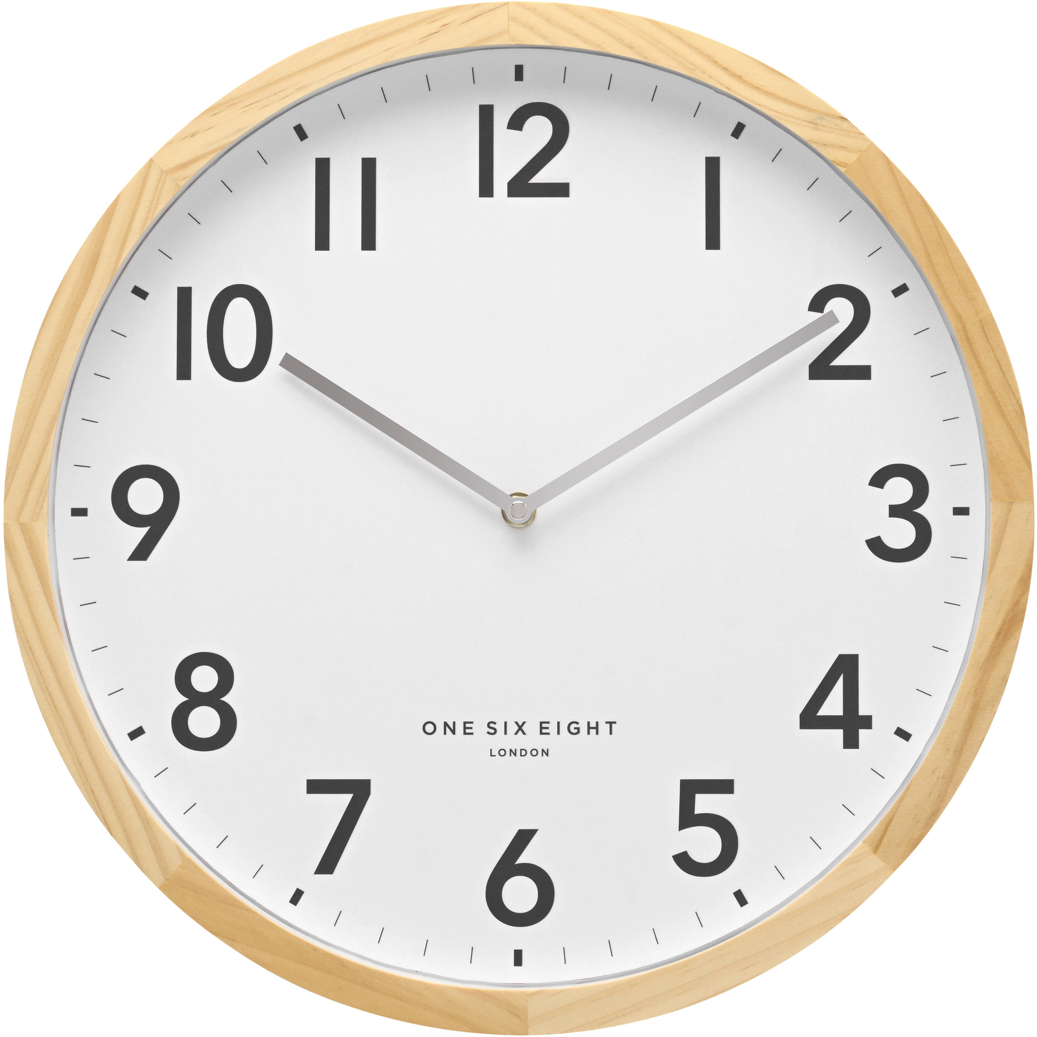 Buy One Six Eight London Jack Solid Pine Wall Clock White 40cm – Oh Clocks