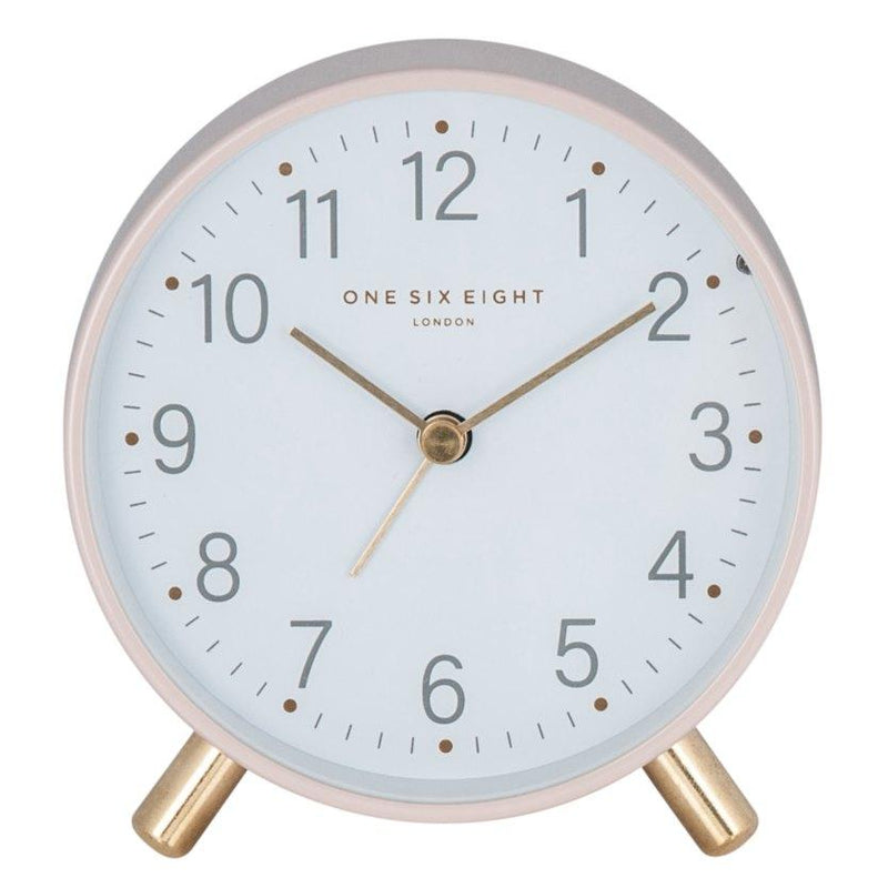 Buy One Six Eight London Maisie Alarm Clock Blush 11cm Online – Oh Clocks