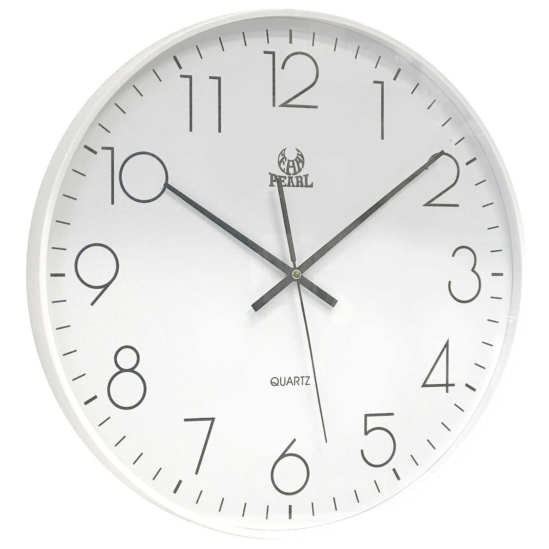 Buy Pearl Time Kristoff Classic Wall Clock White 38cm Online – Oh Clocks