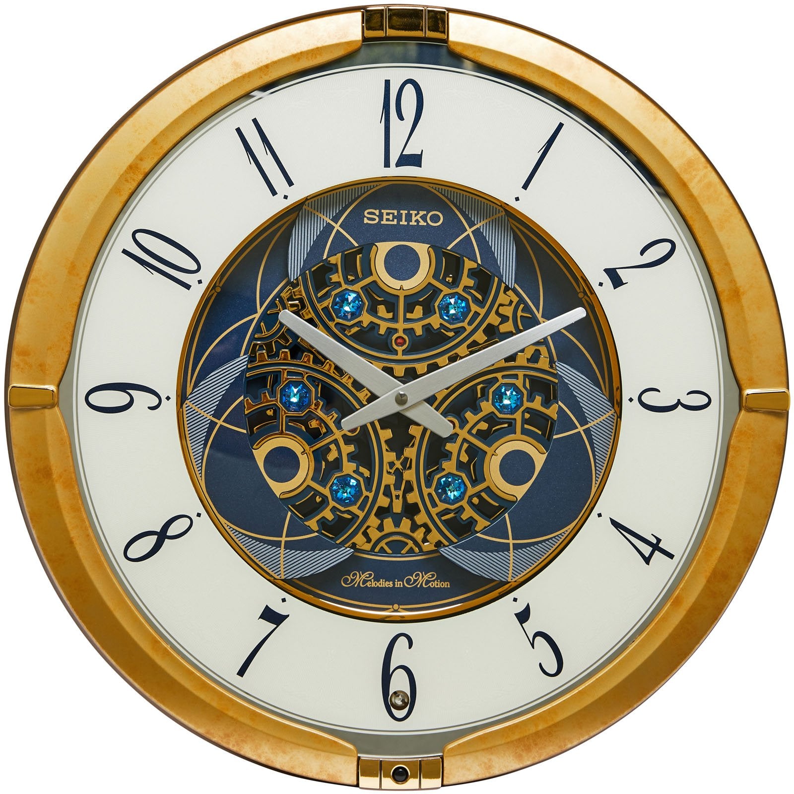 Buy Seiko Amaya Melodies In Motion Rotating Dial Wall Clock 39cm – Oh ...