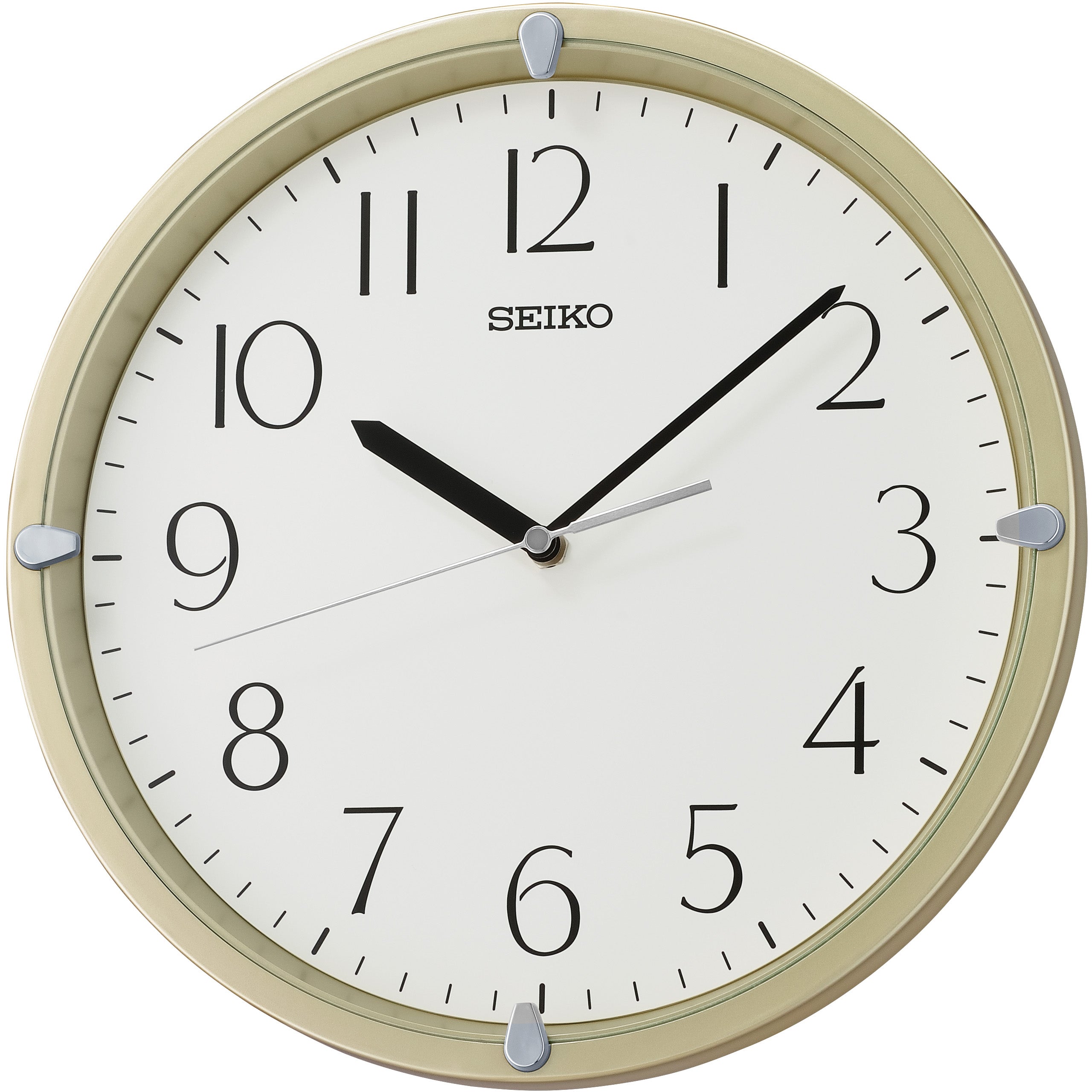 Buy Seiko Bradley Wall Clock Gold 30cm Online – Oh Clocks