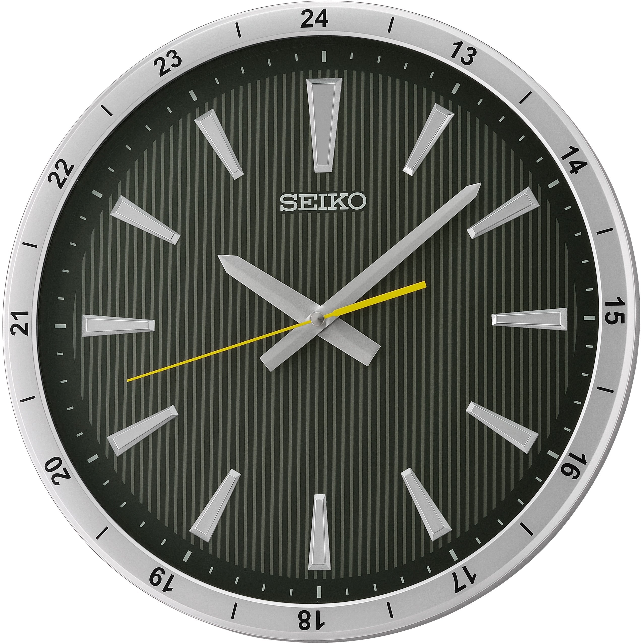 Buy Seiko Connor Watch Face Wall Clock Silver 35cm Online – Oh Clocks