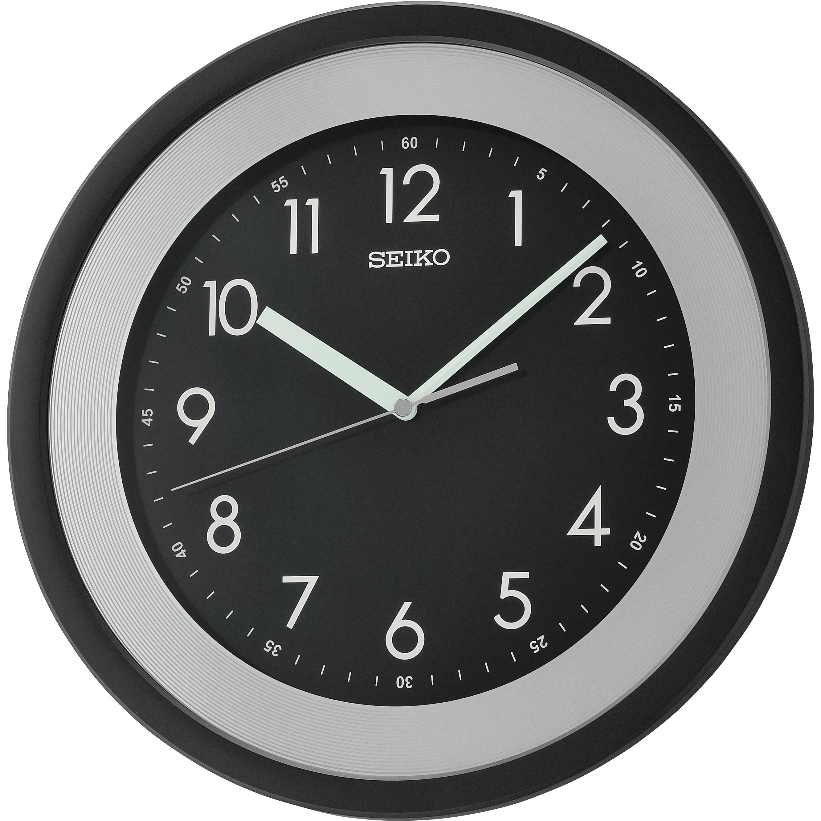 Buy Seiko Hugo Wall Clock Black 36cm Online – Oh Clocks