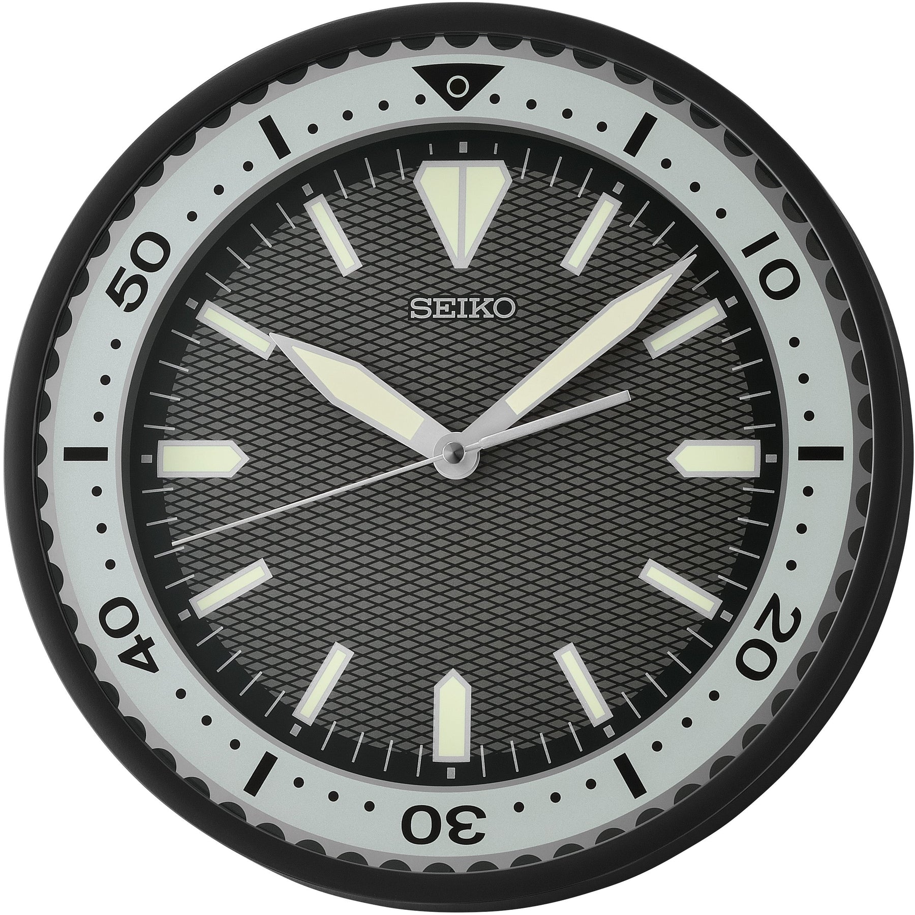Buy Seiko Skye Watch Face Wall Clock Black 30cm Online – Oh Clocks