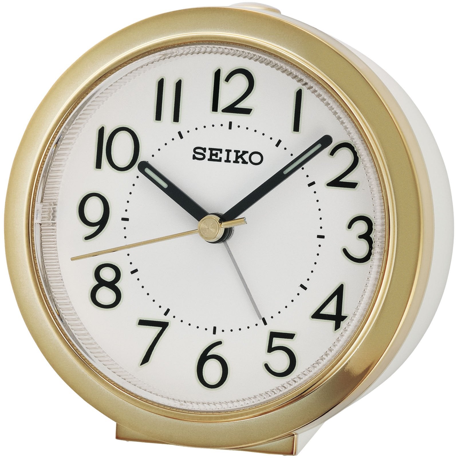Buy Seiko Thompson Alarm Clock Gold 9cm Online – Oh Clocks