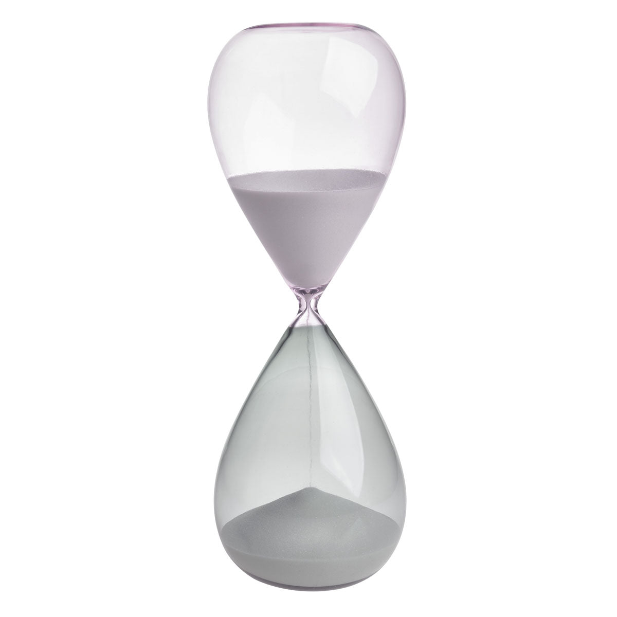 TFA Dune Classic 15 Min Hourglass Grey Pink Glass White Sand – Oh Clocks