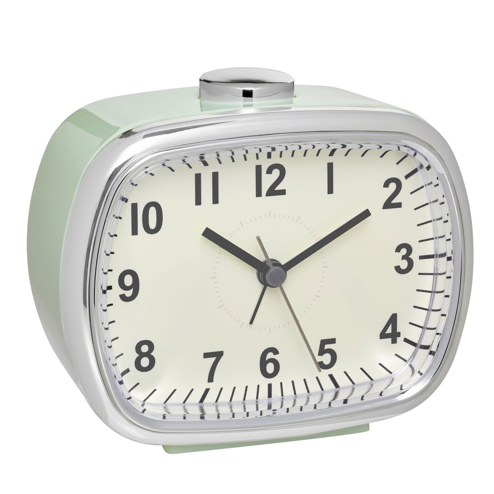 Buy TFA Lara Retro Alarm Clock Mint Green 11cm Online – Oh Clocks